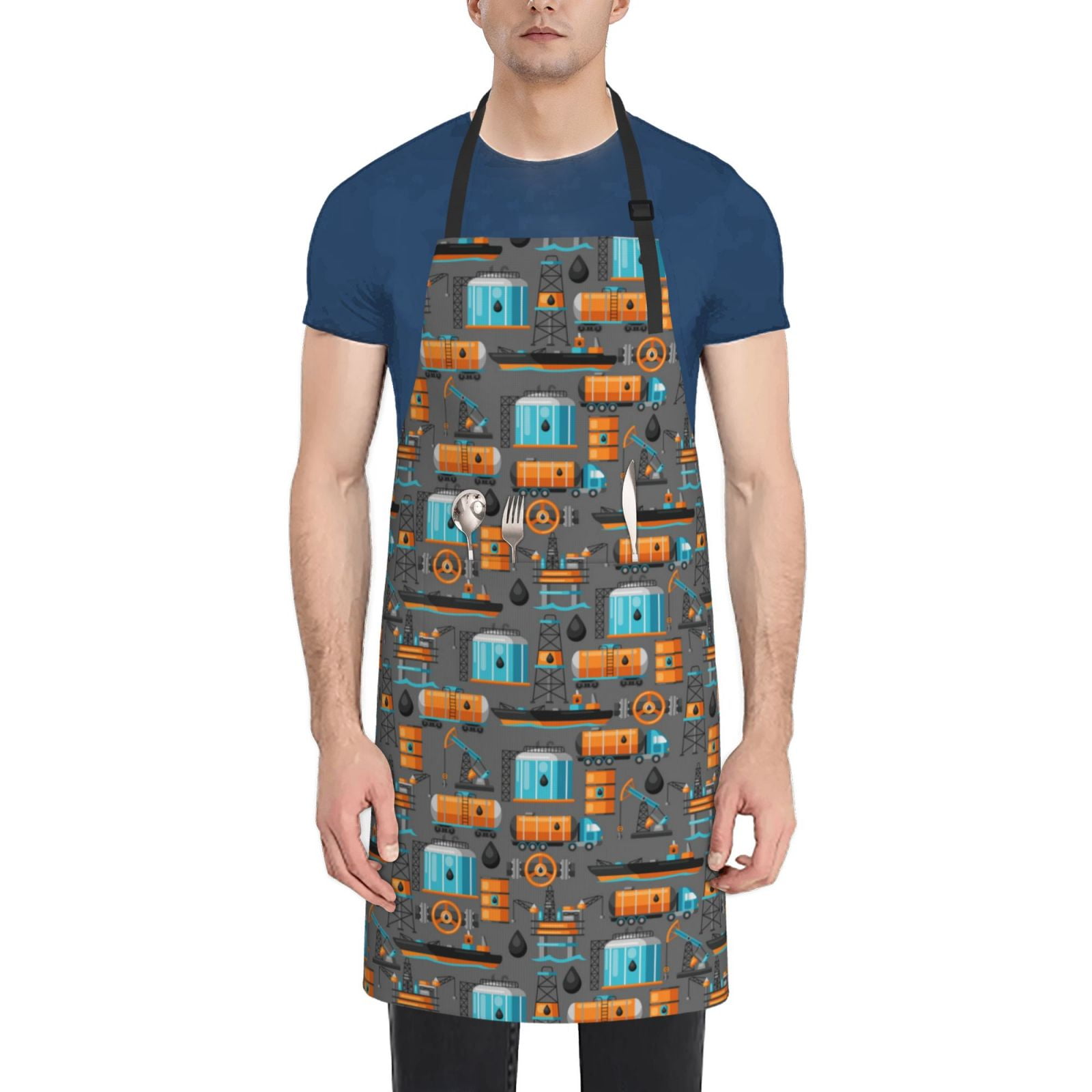 Lsque Industrial Transportation Waterproof Apron Chef Aprons for Men ...