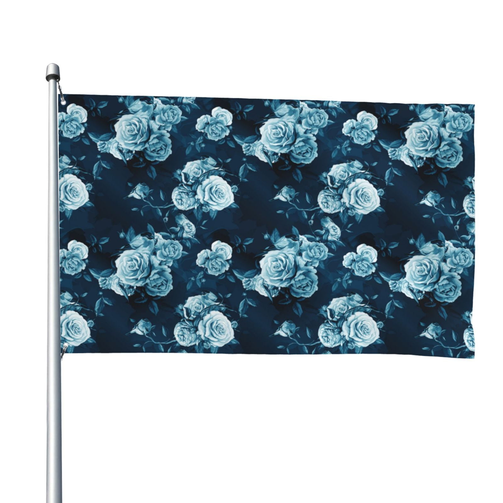 Lsque Ink Rose Pattern Flag,Ink Rose Printed Garden Flag 48 x 72 in ...