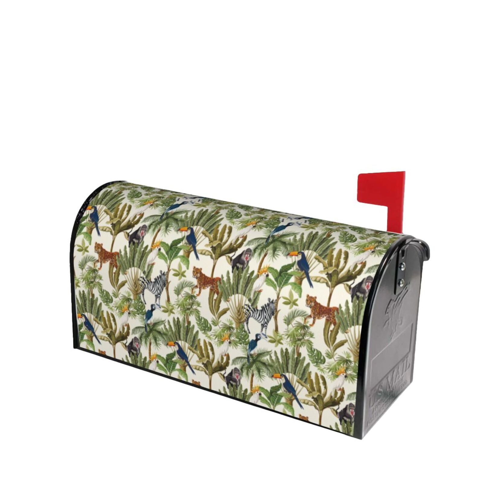Lsque Jungle Animals Mailbox Cover Standard Size ,Magnetic Mailbox ...
