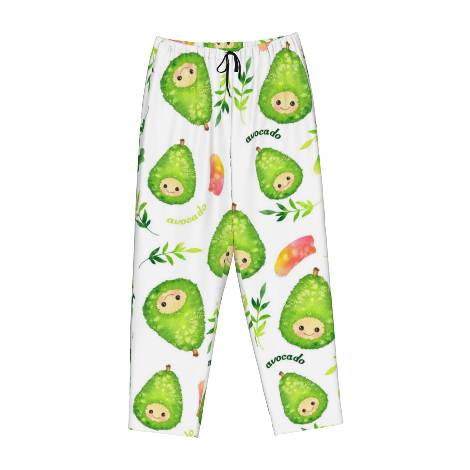 Lsque Kawaii Avocado Print Women's Pajama Pants, Lounge Pant ...