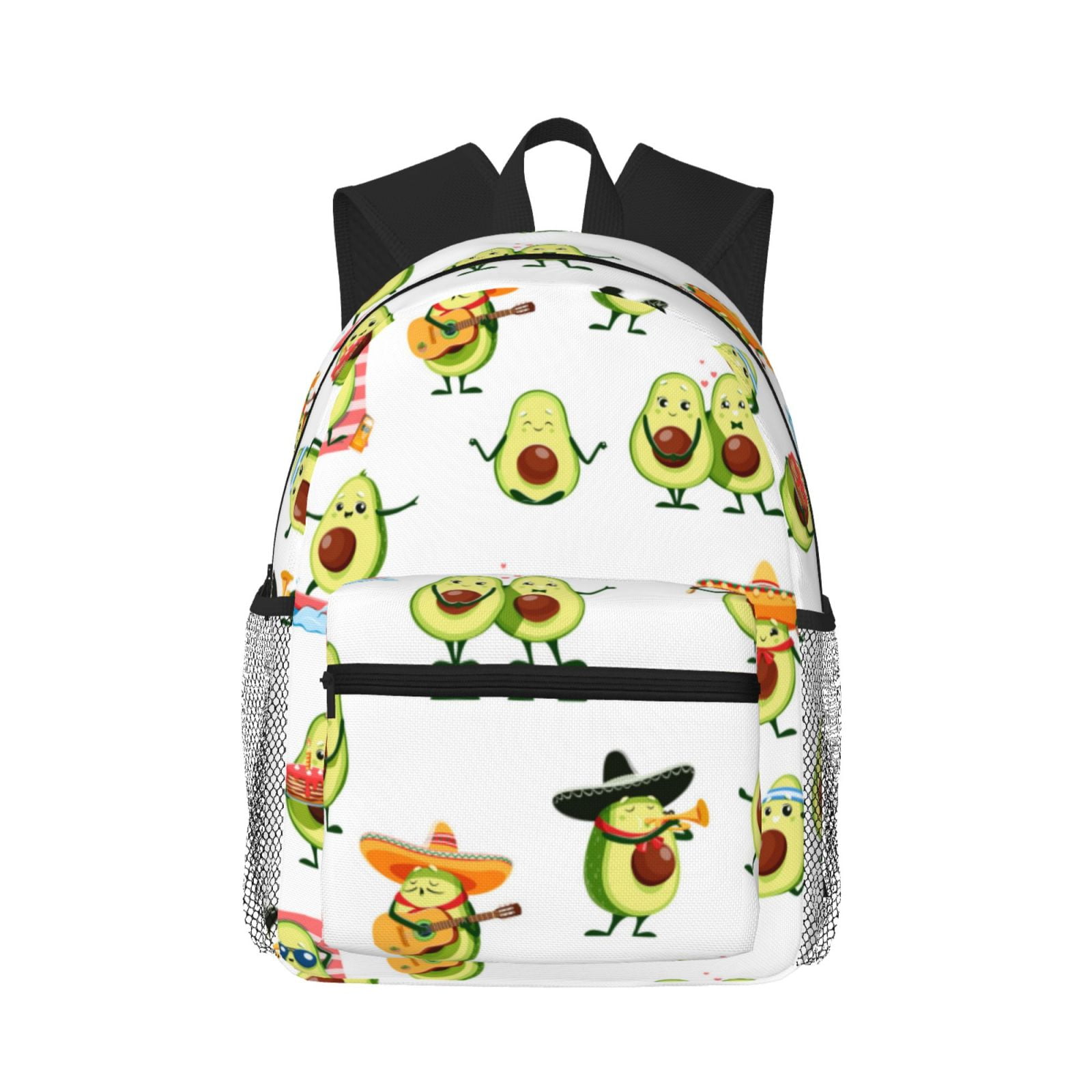 Lsque Kawaii Mexican Avocado Classic Casual Backpack - Large Capacity ...