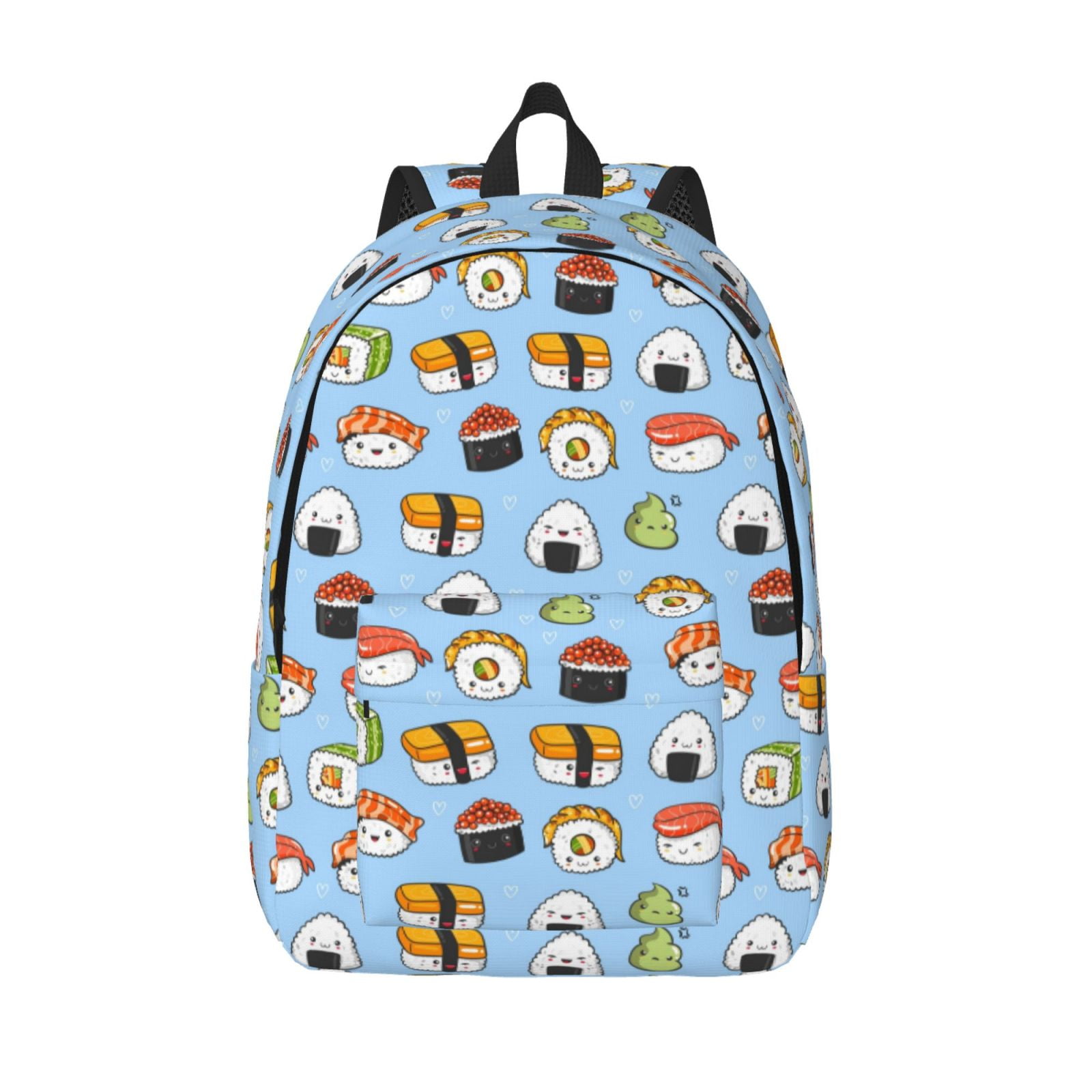 Lsque Kawaii Sushi (2) Pattern Canvas Daypack, Durable Backpack, High ...
