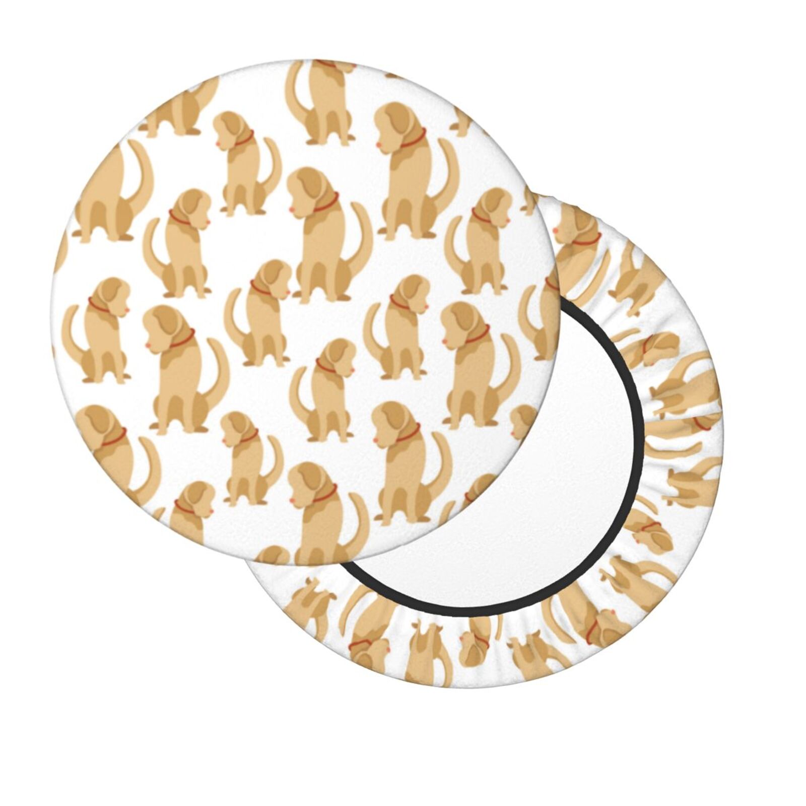 Lsque Labrador Retriever Dog Round Bar chair cushion covers Velvet ...