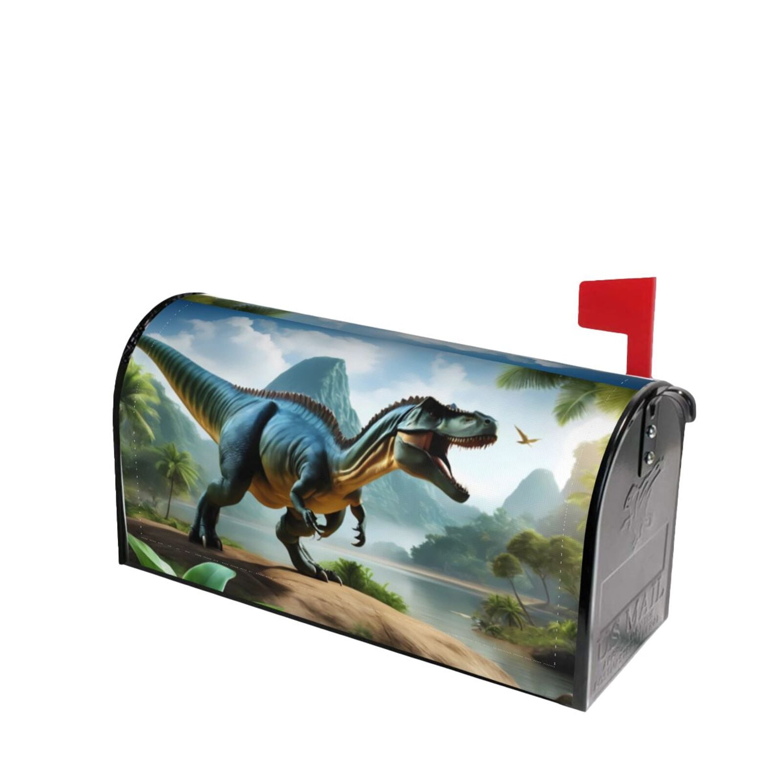 Lsque Lake Forest Dinosaur A Mailbox Cover Standard Size ,Magnetic ...