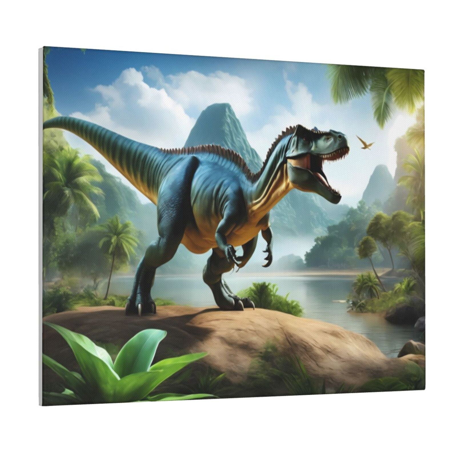 Lsque Lake Forest Dinosaur A Print Wall Art – Decorative Picture for ...