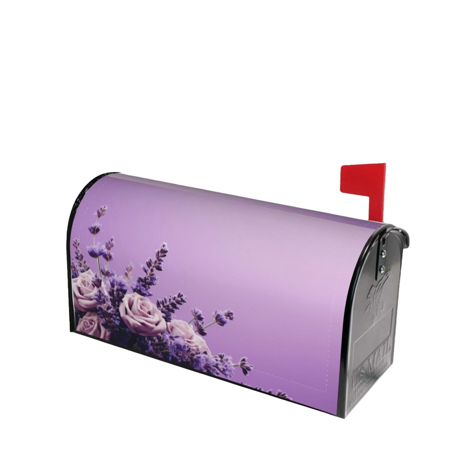 Lsque Lavender Roses Arrangement Mailbox Cover Standard Size ,Magnetic ...