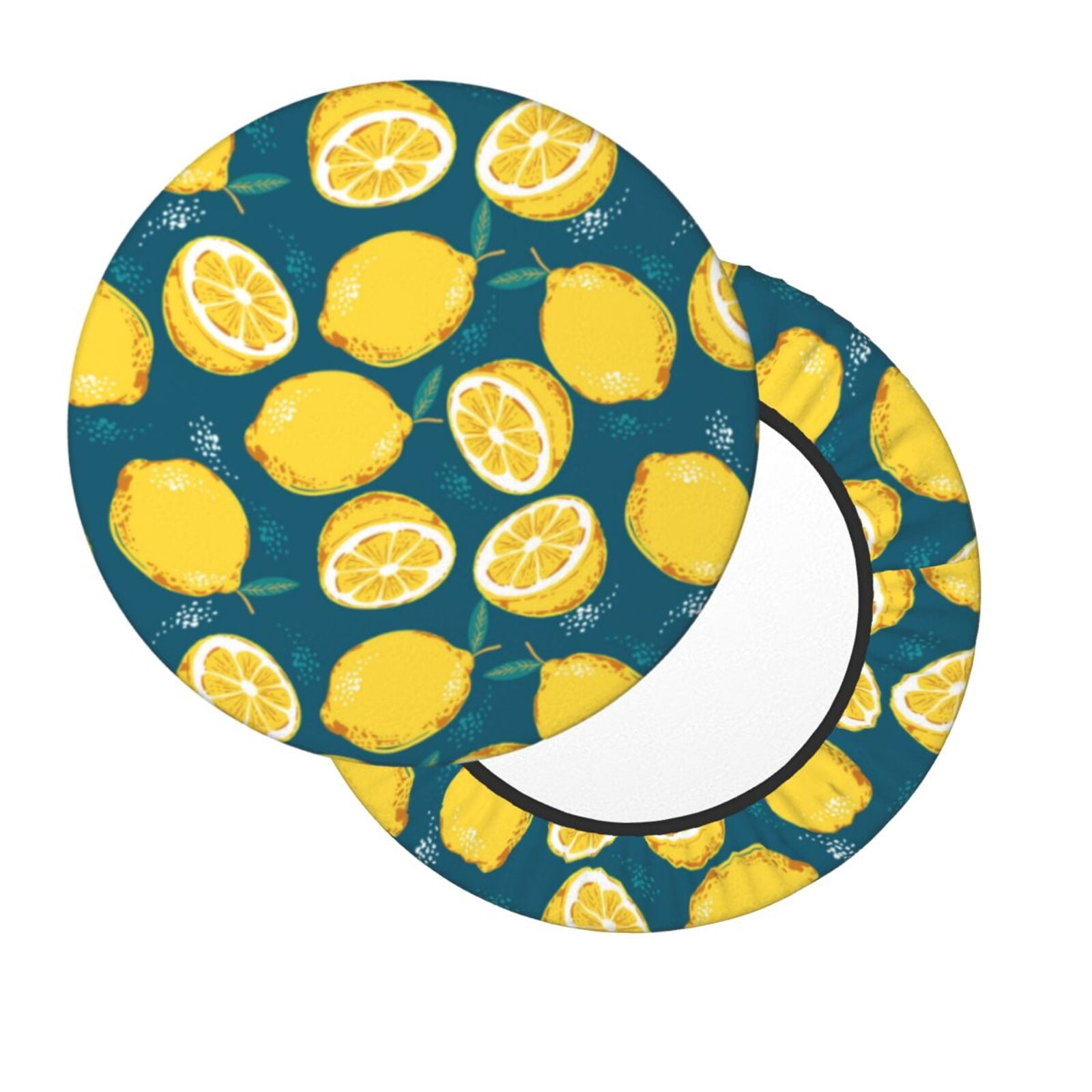 Lsque Lemon Round Bar chair cushion covers Velvet Fabric Premium ...