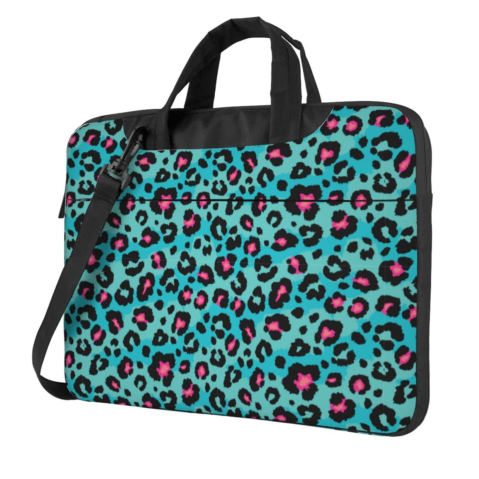 Lsque Leopard 1 Pattern Laptop Bag – Portable & Slim Single-Shoulder ...