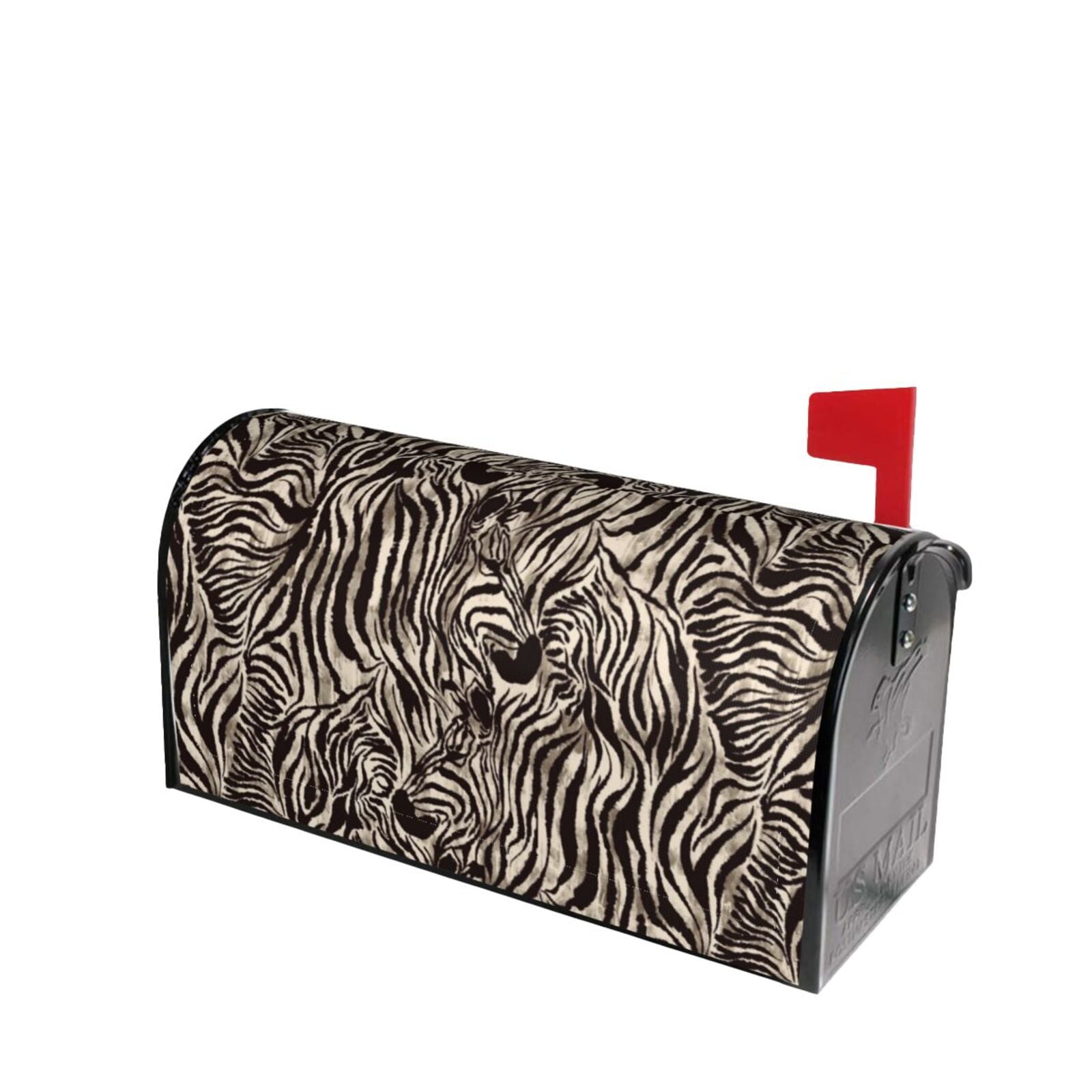 Lsque Leopard And Zebra1 Mailbox Cover Standard Size ,Magnetic Mailbox ...