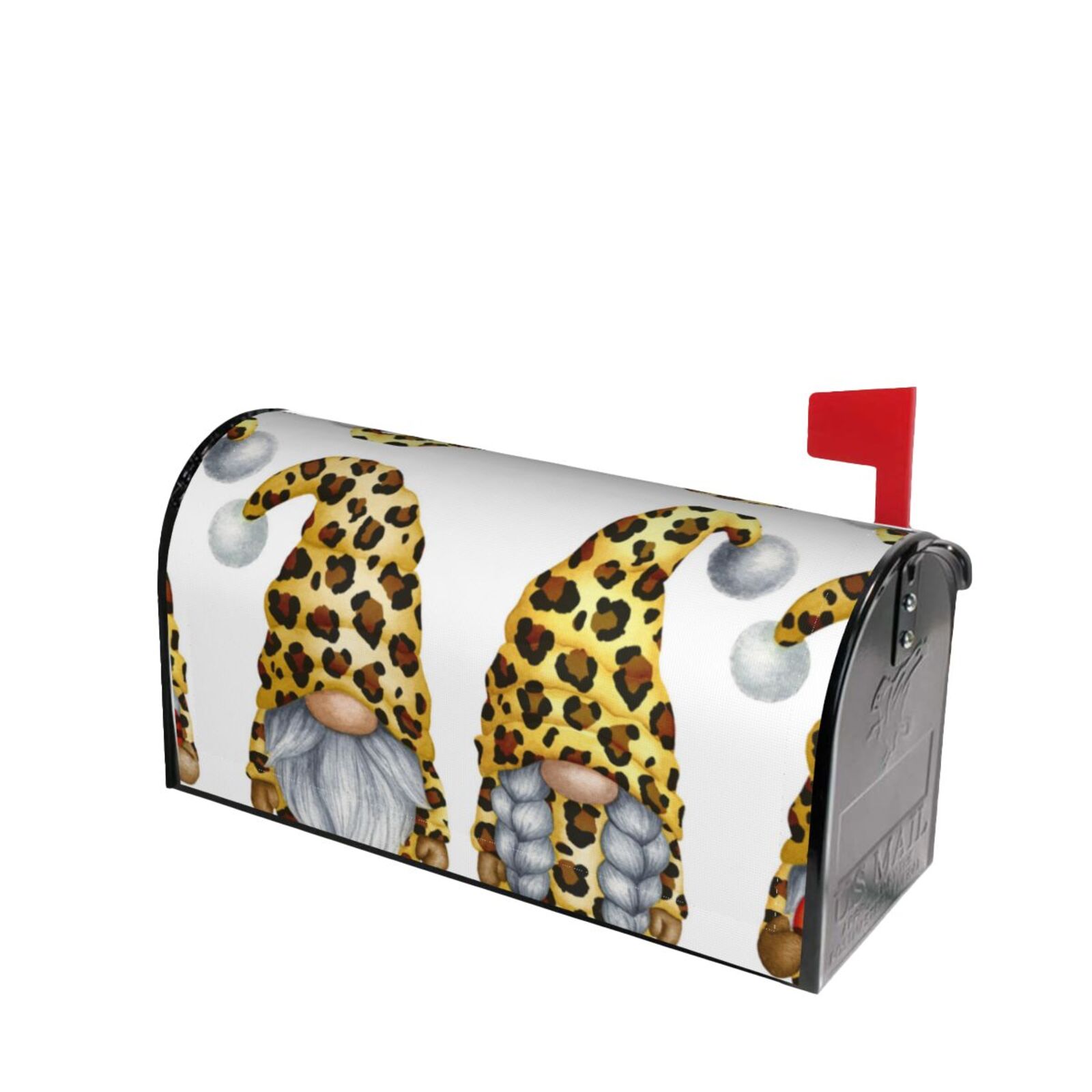 Lsque Leopard Gnomes Mailbox Cover Standard Size ,Magnetic Mailbox ...