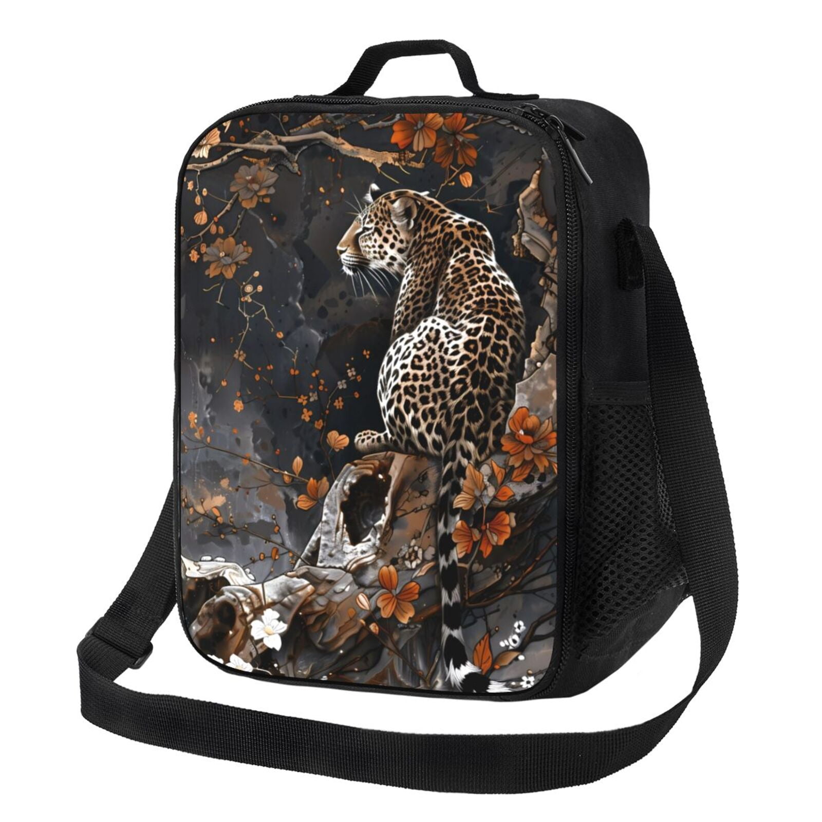 Lsque Leopard On Tree Branch Lunch Bag Lunch Box for Women Men Reusable ...