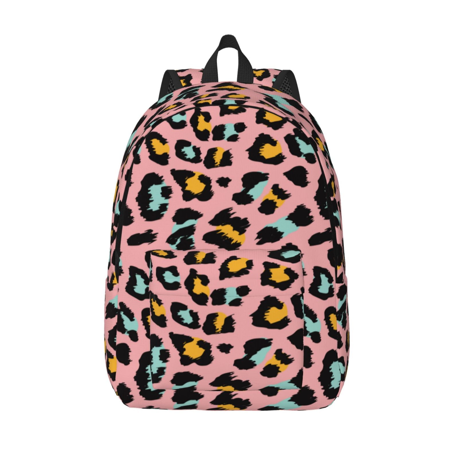 Lsque Leopard Pattern Canvas Daypack, Durable Backpack, High-quality ...