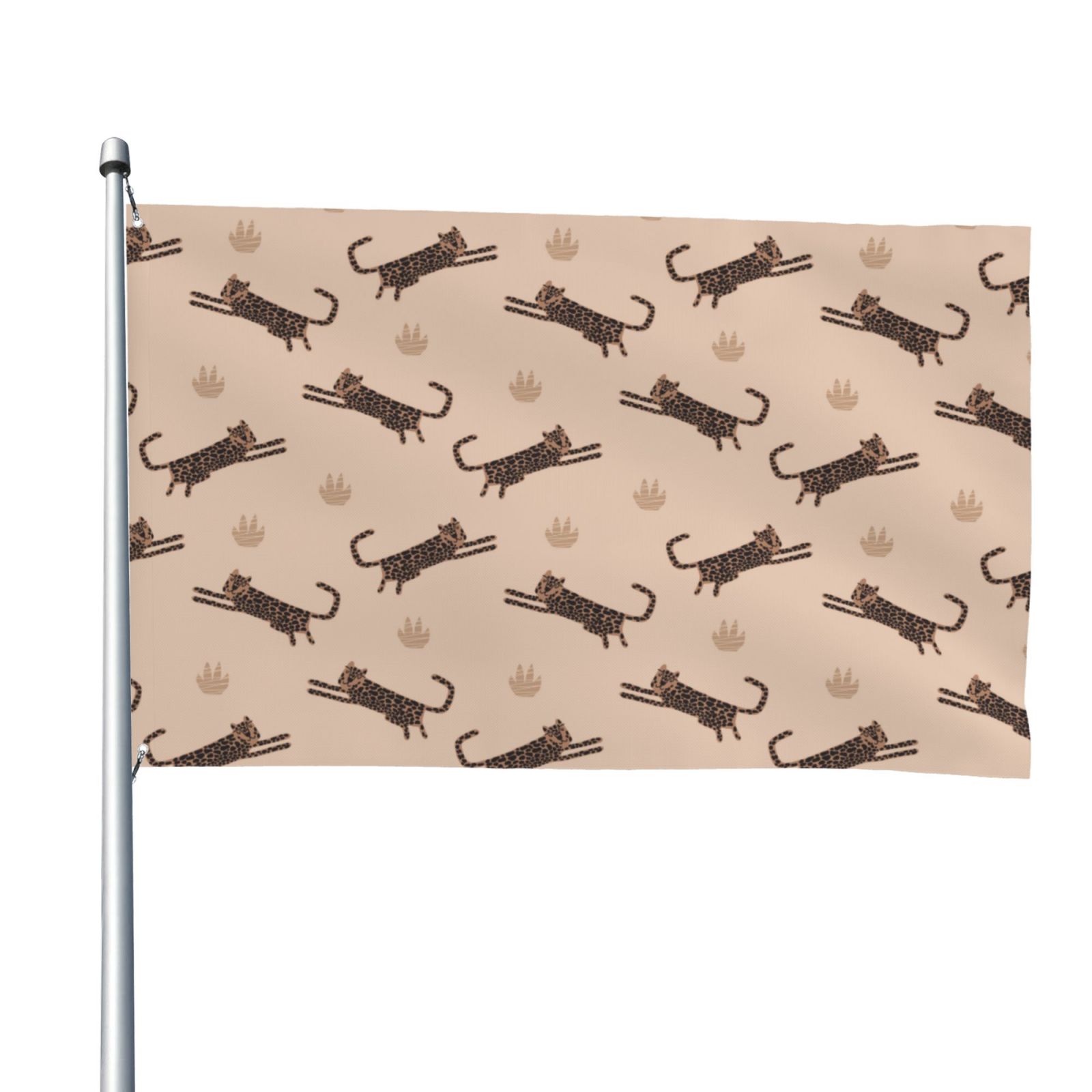 Lsque Leopard Print Pattern Flag,Leopard Print Printed Garden Flag 48 x ...