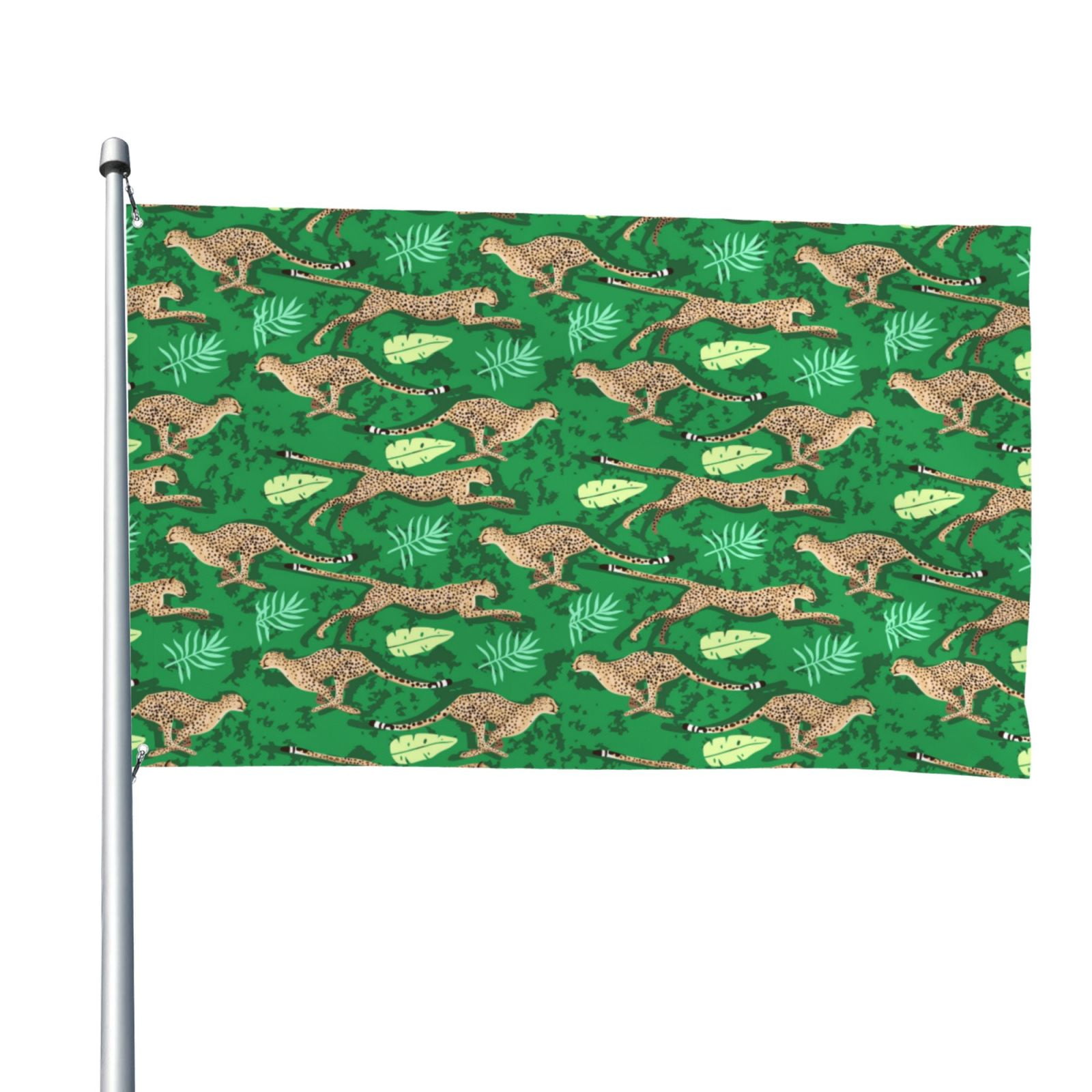 Lsque Leopard Print Pattern Flag,Leopard Print Printed Garden Flag 48 x ...