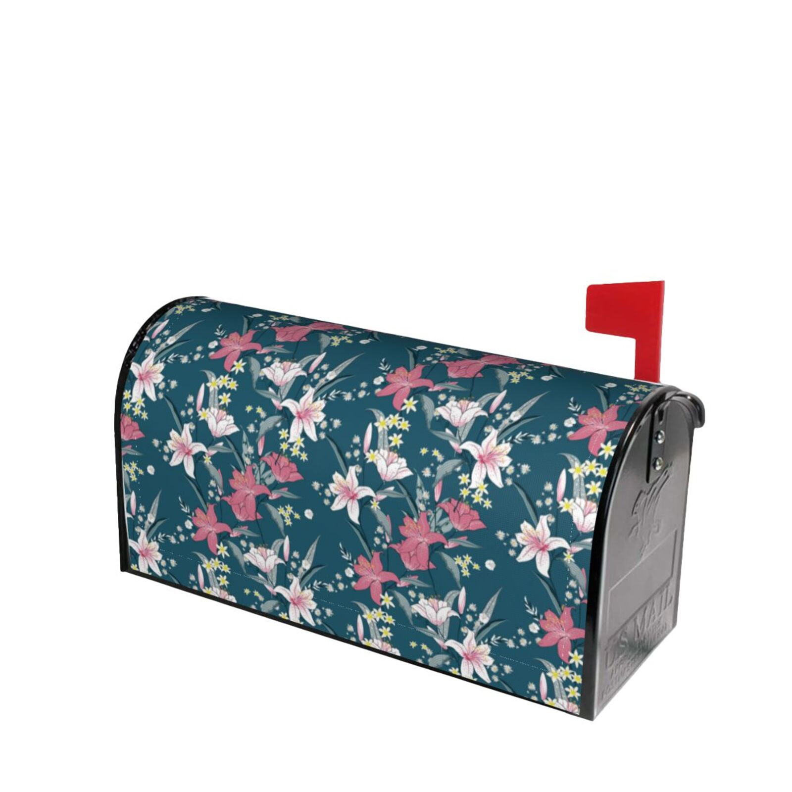 Lsque Lilies Flowers Mailbox Cover Standard Size ,Magnetic Mailbox ...