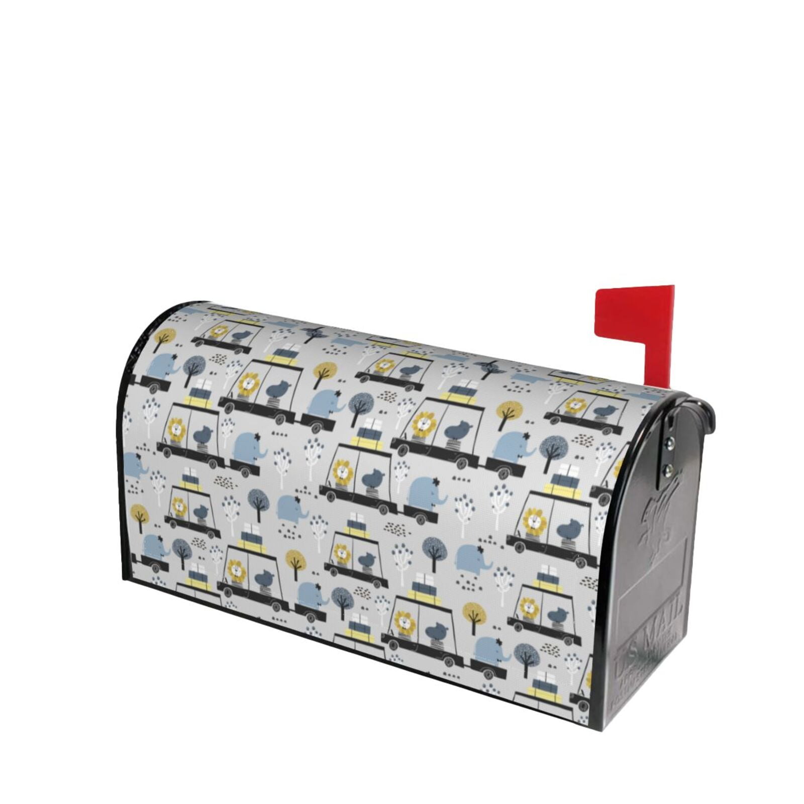 Lsque Lion Hippo Elephant On The Car Mailbox Cover Standard Size ...