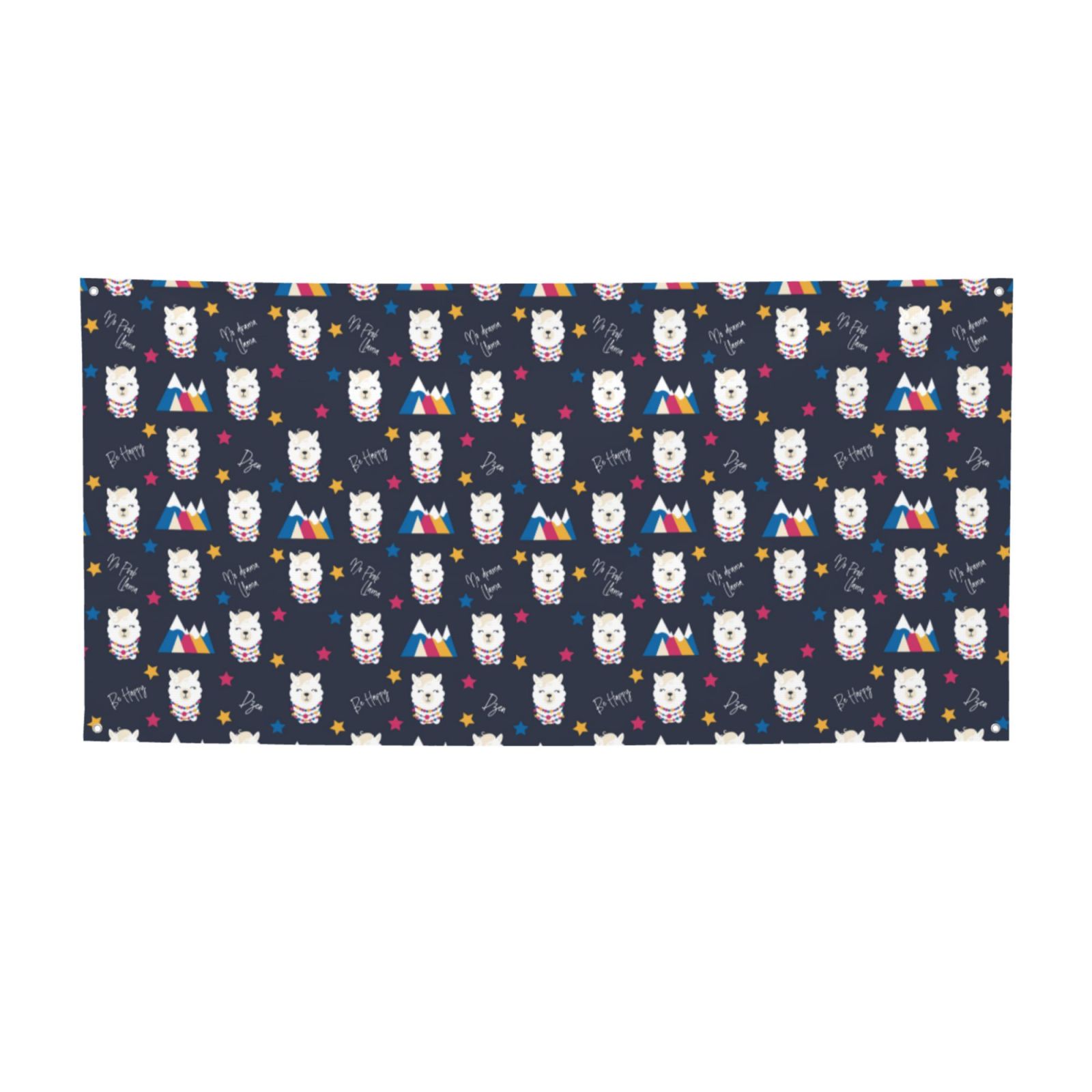 Lsque Llamas 1 Pattern Party Banner, Festive Banner , Holiday ...