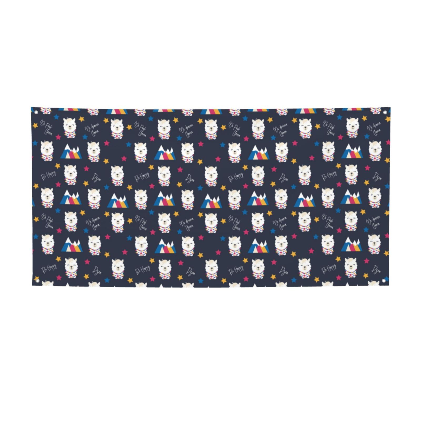 Lsque Llamas 1 Pattern Party Banner, Festive Banner , Holiday ...
