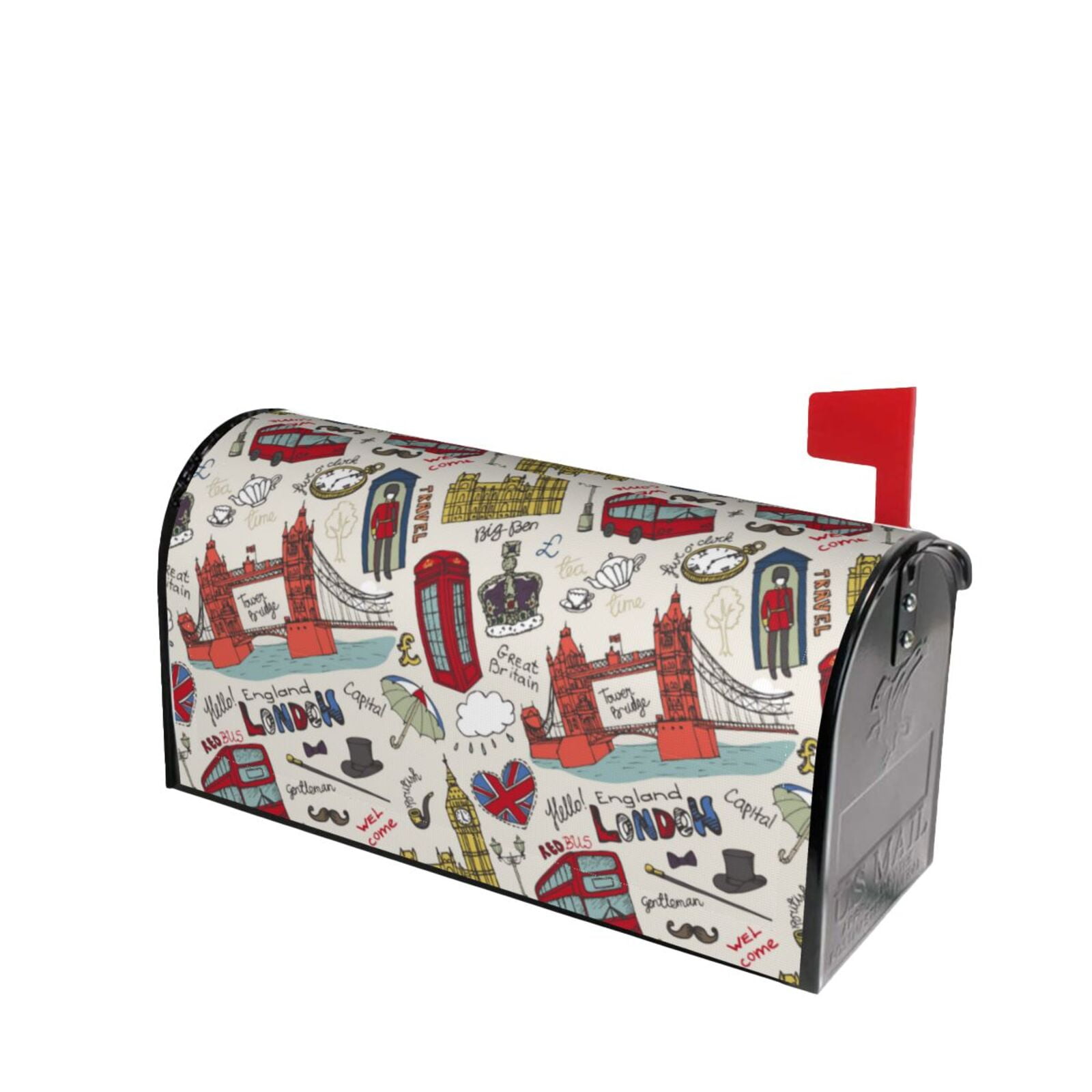 Lsque London Landmark1 Mailbox Cover Standard Size ,Magnetic Mailbox ...