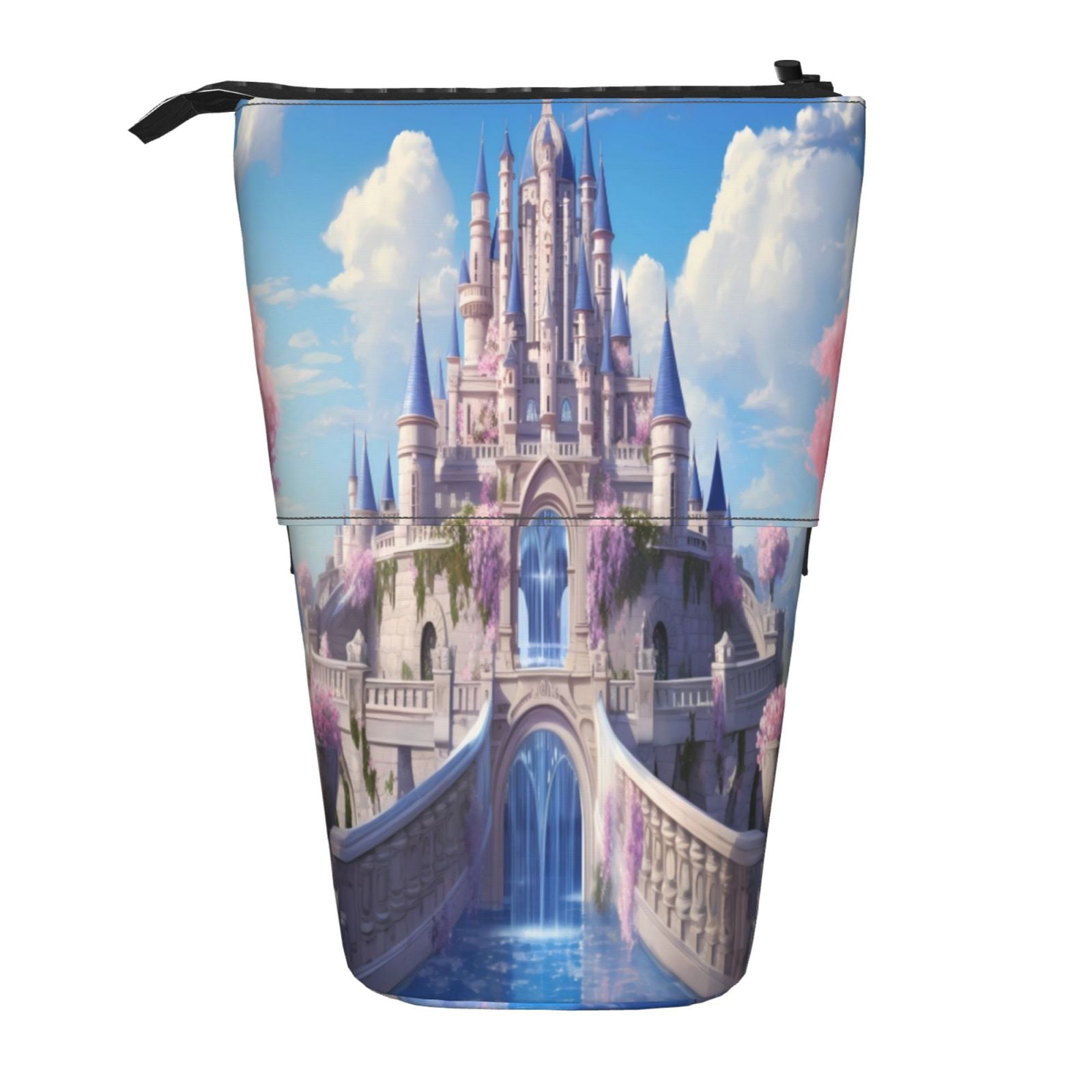 Lsque Majestic Fantasy Castle Pattern Telescopic Pencil Bag Pen Holder ...