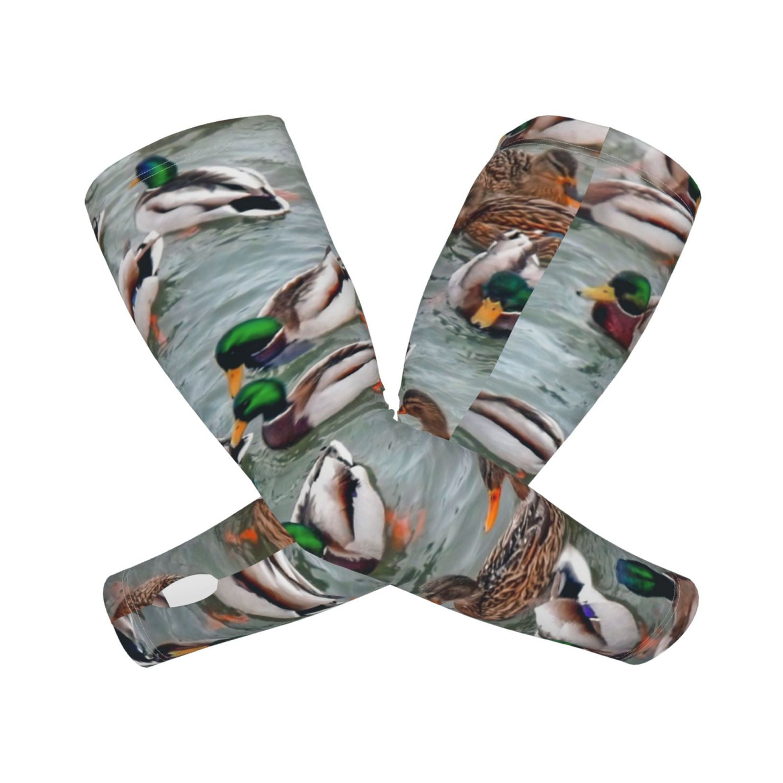 Lsque Mallard Ducks Swimming Cooling Arm Sleeves for Men & Women ...