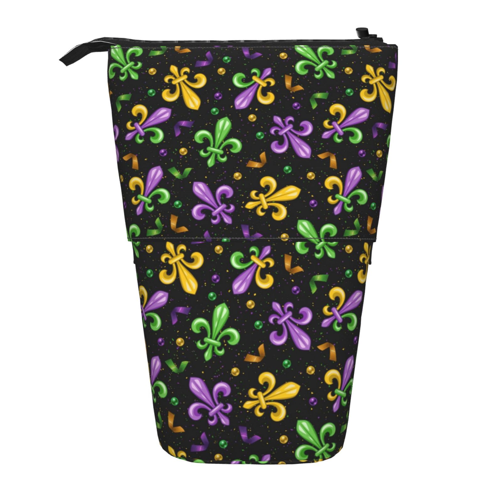Lsque Mardi Gras Carnival4 Pattern Telescopic Pencil Bag Pen Holder ...