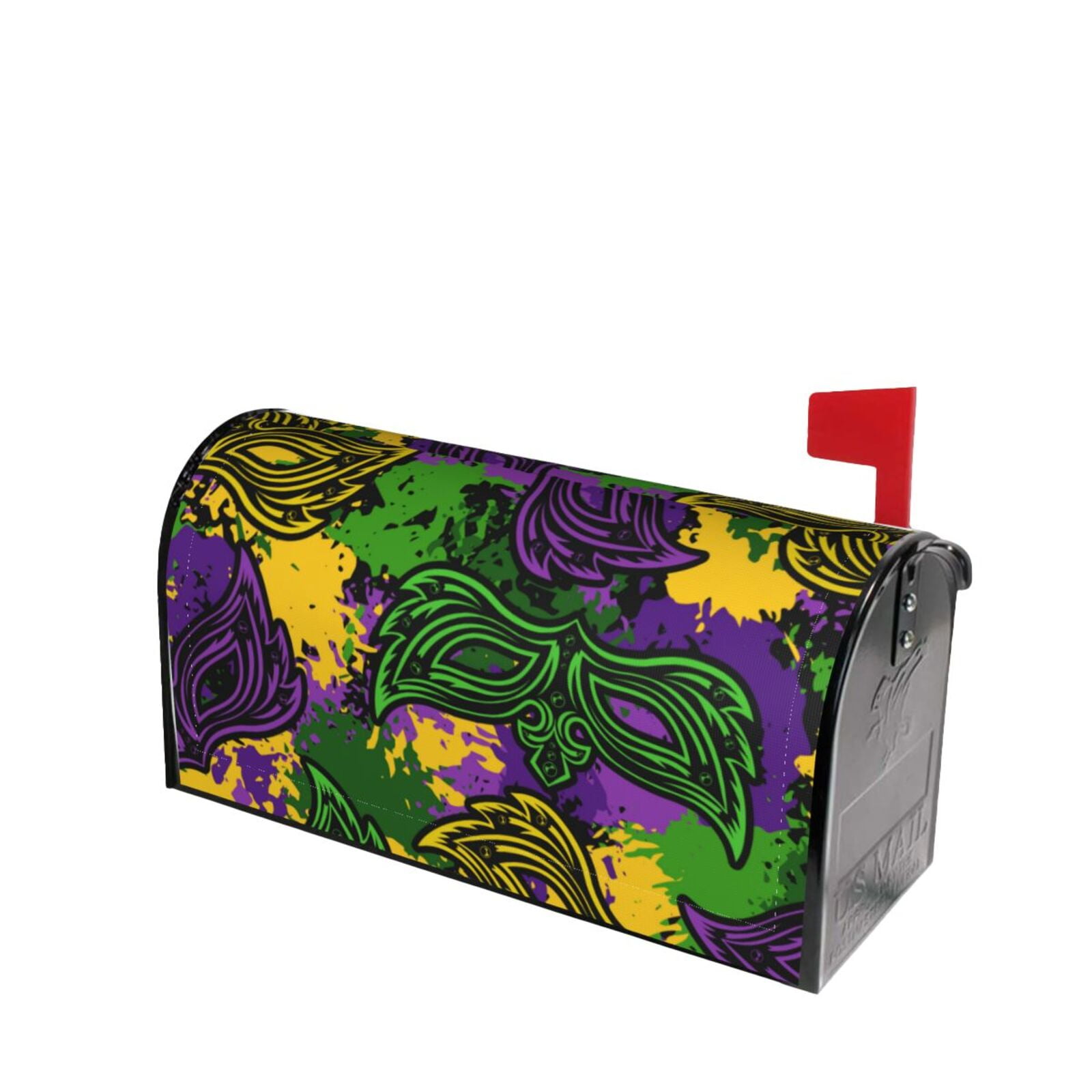 Lsque Mardi Gras7 Mailbox Cover Standard Size ,Magnetic Mailbox Covers ...