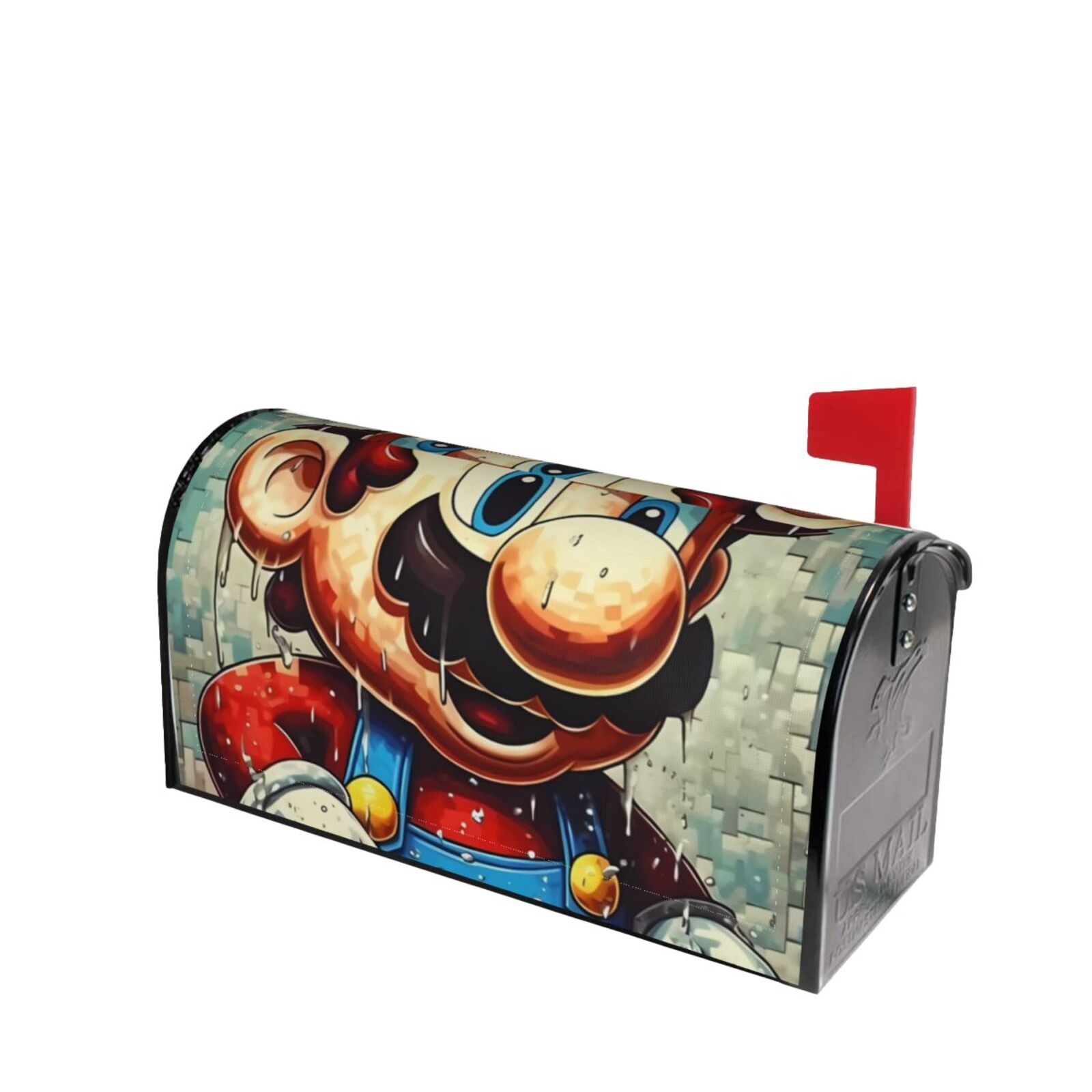 Lsque Mario Mailbox Cover Standard Size ,Magnetic Mailbox Covers Post ...