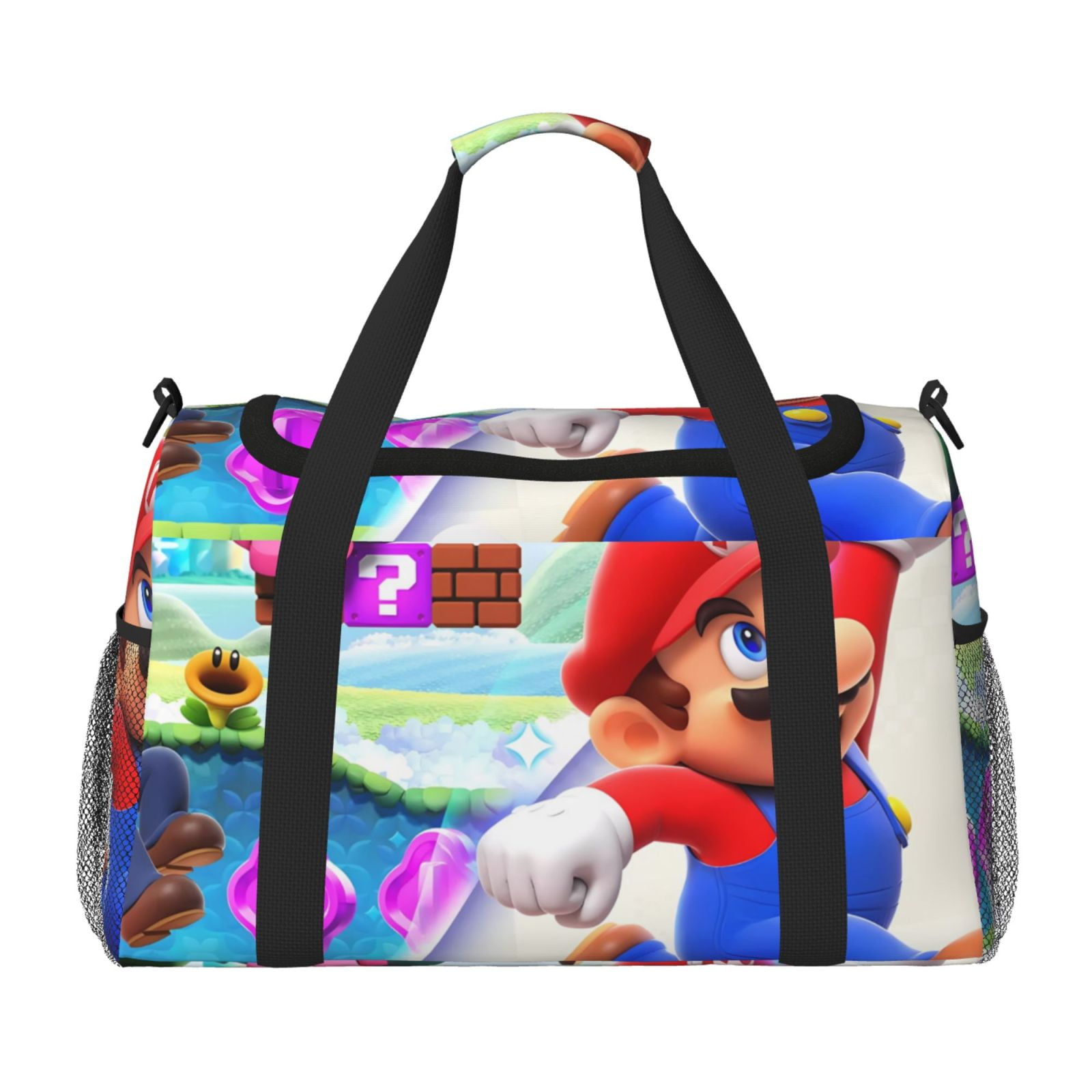 Lsque Mario Pattern Hand Travel Bag, Weekender Carry On for Women Men ...
