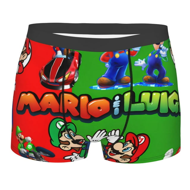 Lsque Mario Pattern Men’s Total Support Pouch Boxer Briefs, X-Temp ...