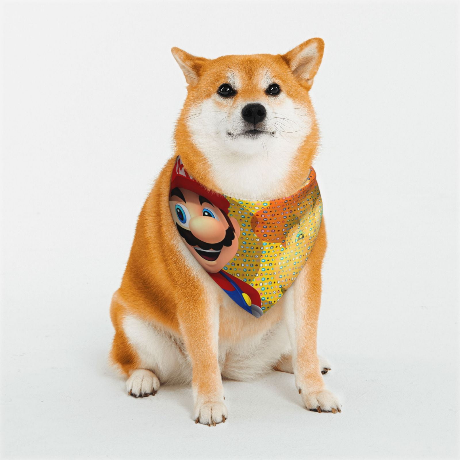 Lsque Mario Pattern Pet Scarf Bandana - Adjustable and Comfortable,Dog ...