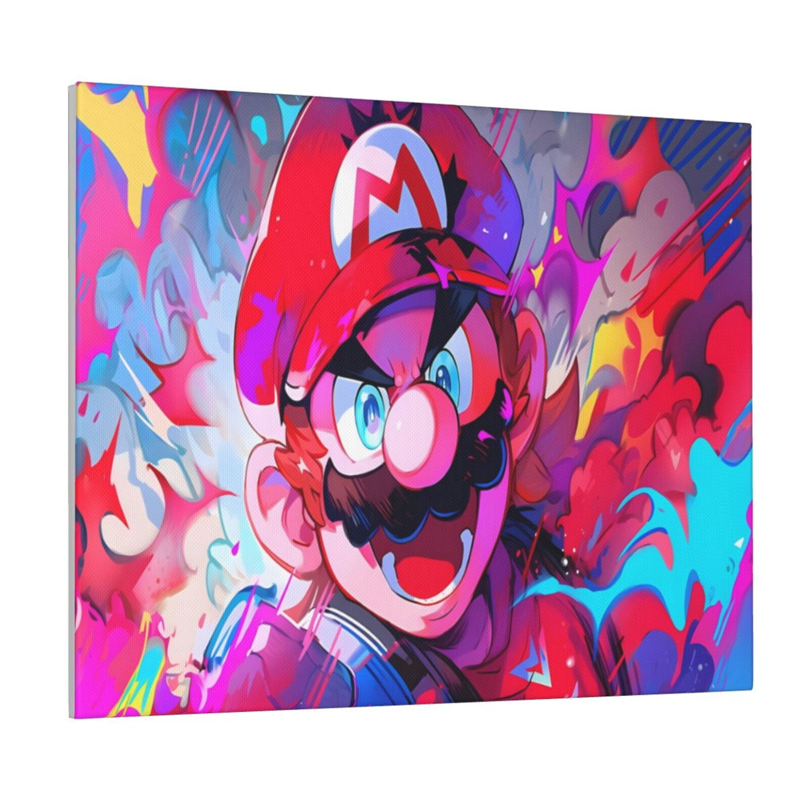 Lsque Mario Print Wall Art – Decorative Picture for Living Room ...
