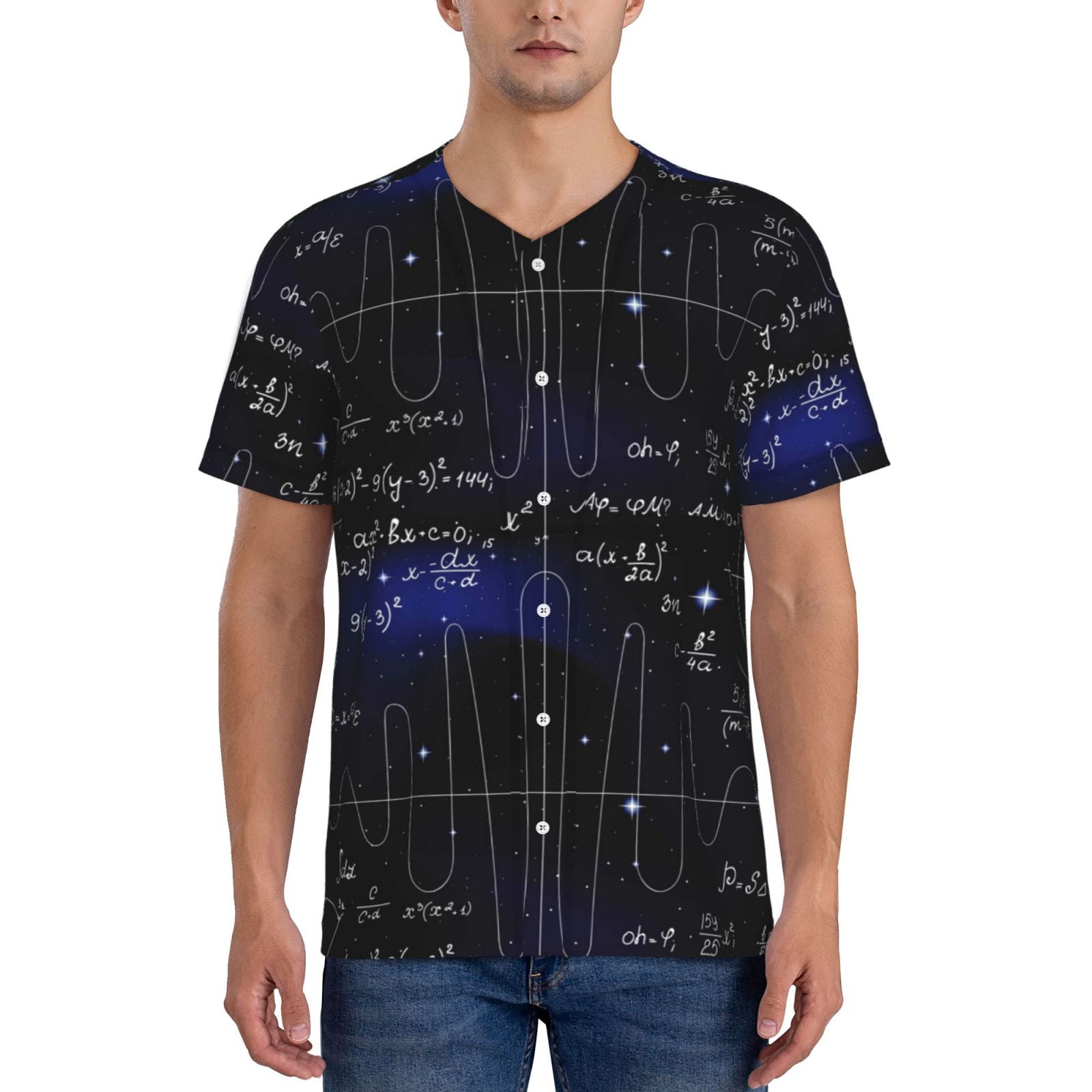 Lsque Mathematica Science Pattern Mens Polo Golf Shirts Funny Graphics ...