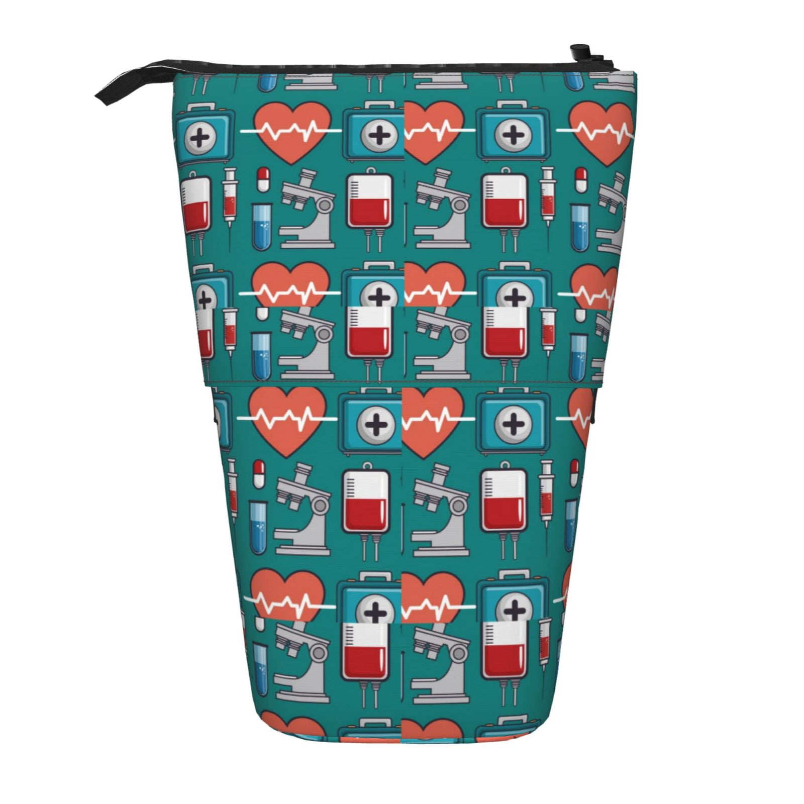 Lsque Medical Elements Pattern Telescopic Pencil Bag Pen Holder ...