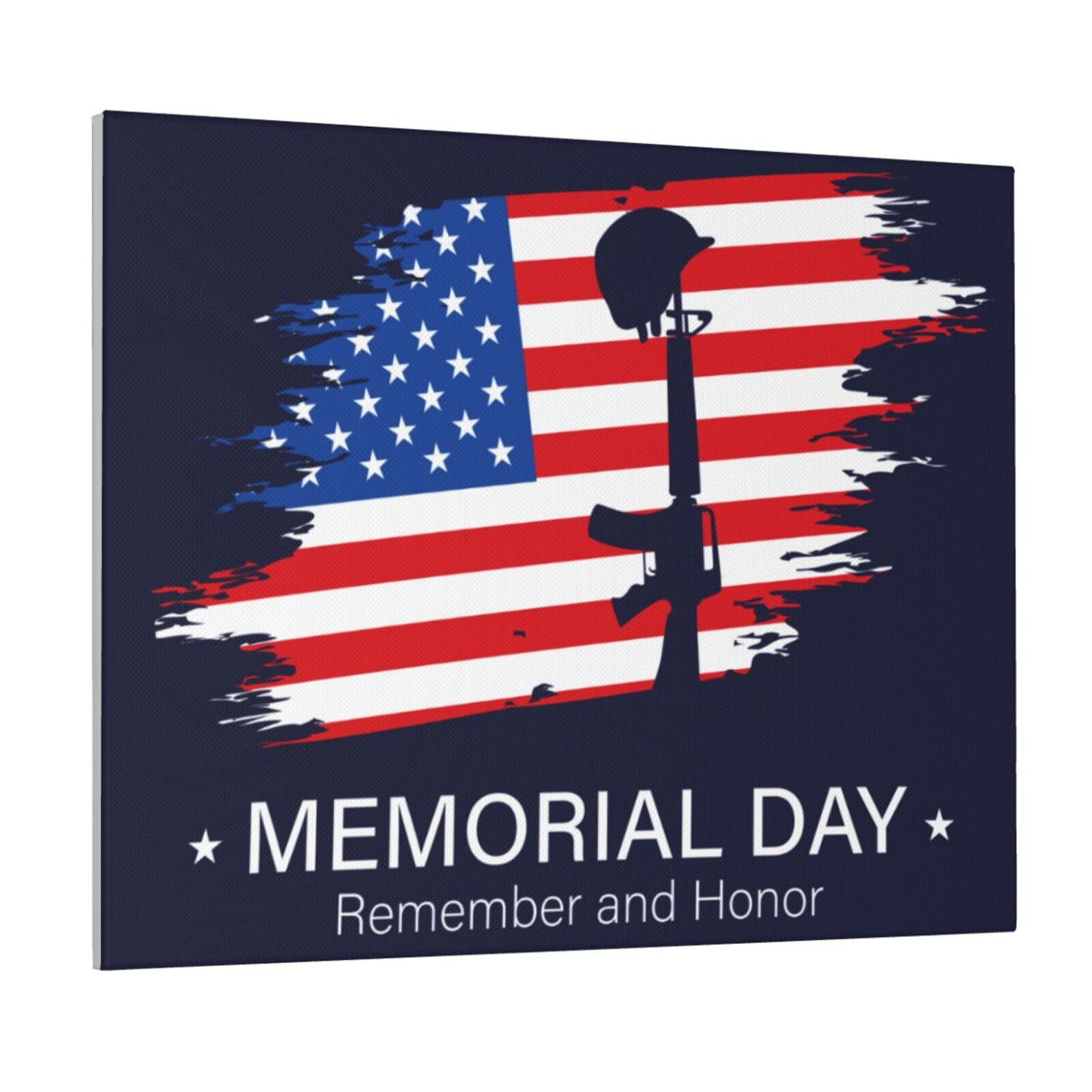 Lsque Memorial Day Print Wall Art – Decorative Picture for Living Room, Bedroom, and Office ...