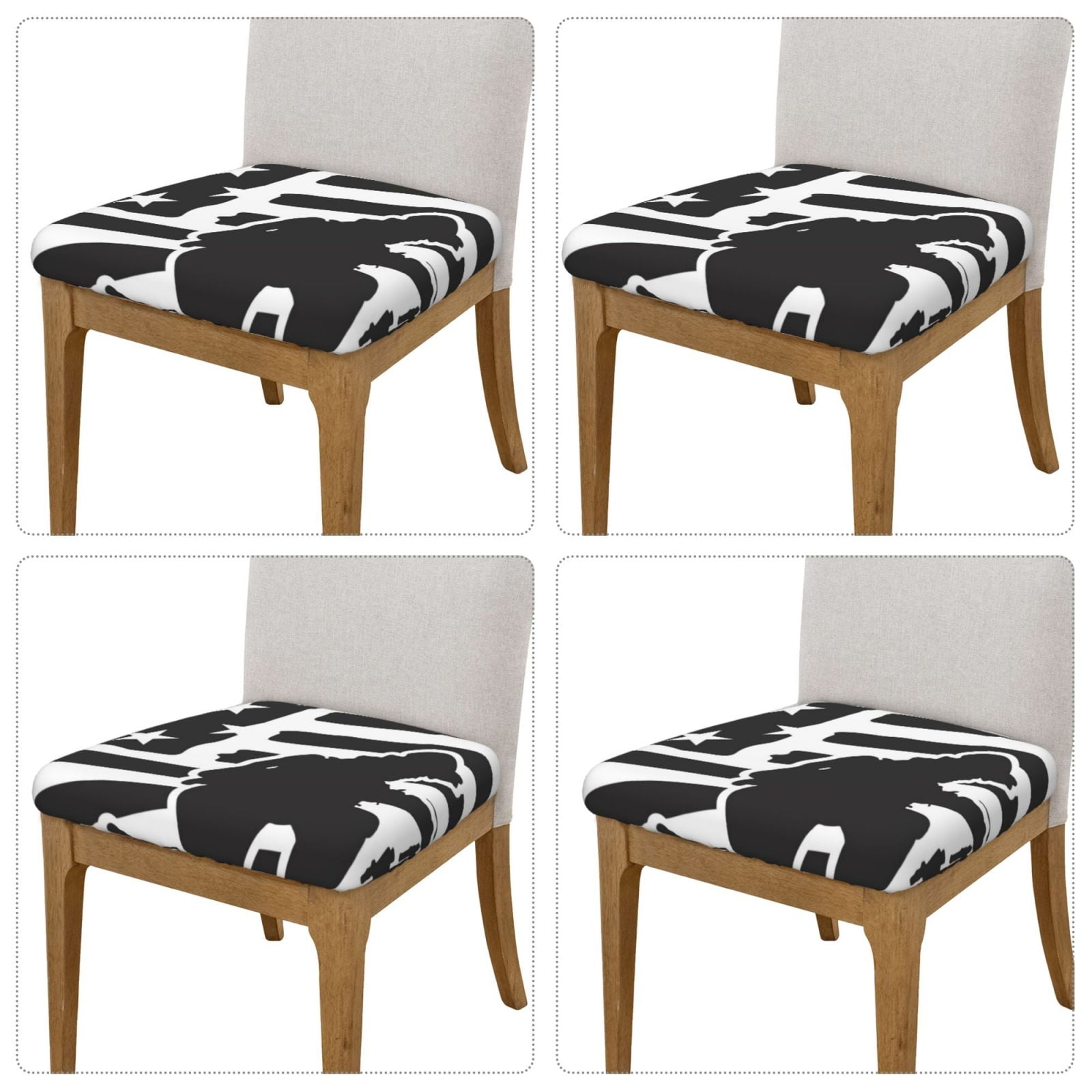 Lsque Memorial Day1 Printed Square Couch Cushion Covers, Floral Sofa ...
