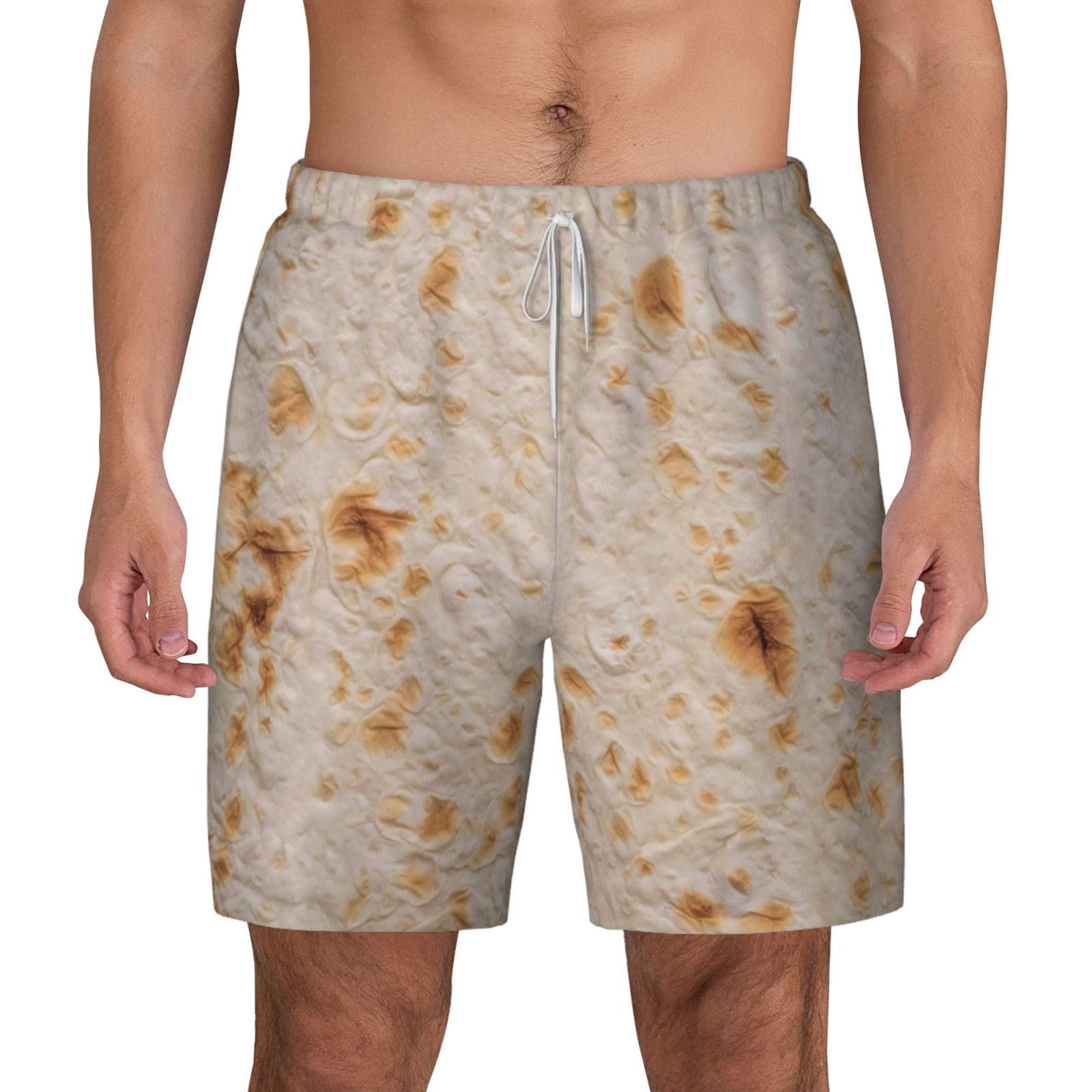 Lsque Mens Swim Trunks Tortilla Pattern - Bathing Suit Compression ...