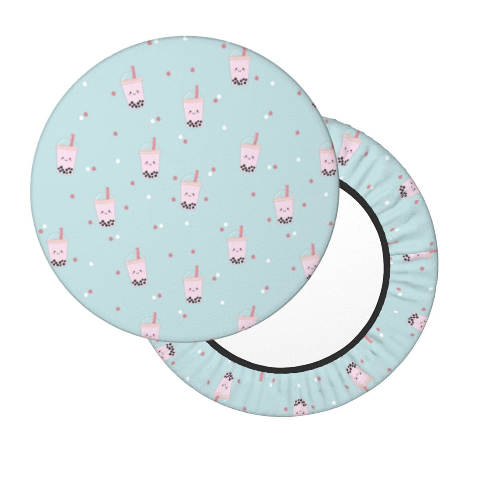 Lsque Milk Tea Round Bar chair cushion covers Velvet Fabric Premium ...