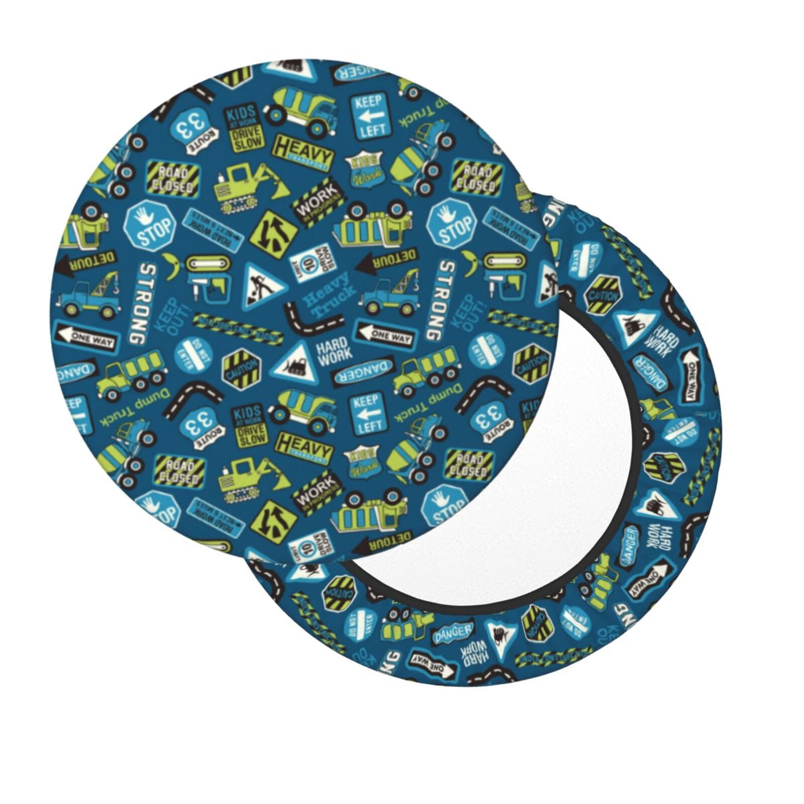 Lsque Modern Excavator Round Bar chair cushion covers Velvet Fabric ...