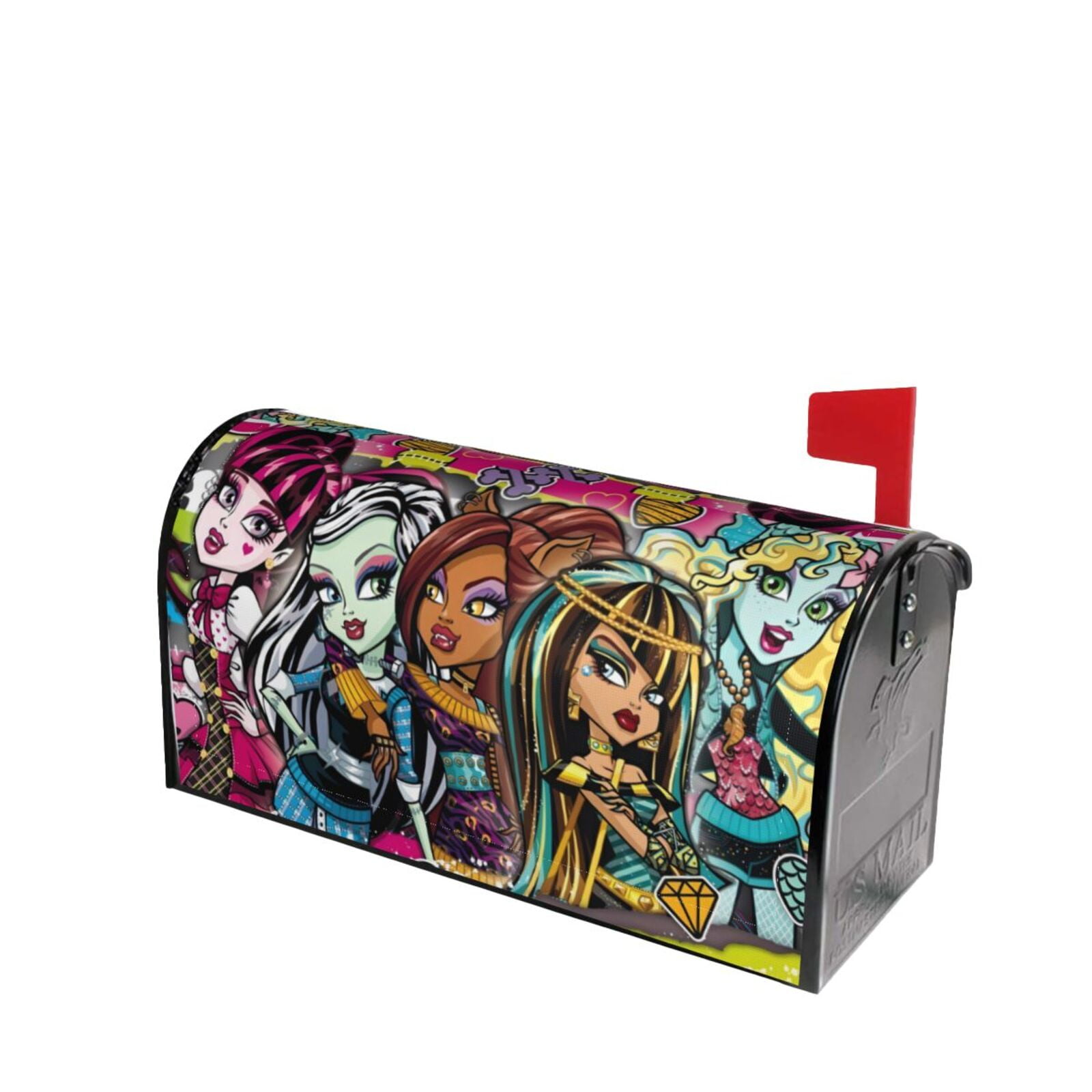 Lsque Monster High Mailbox Cover Standard Size ,Magnetic Mailbox Covers ...