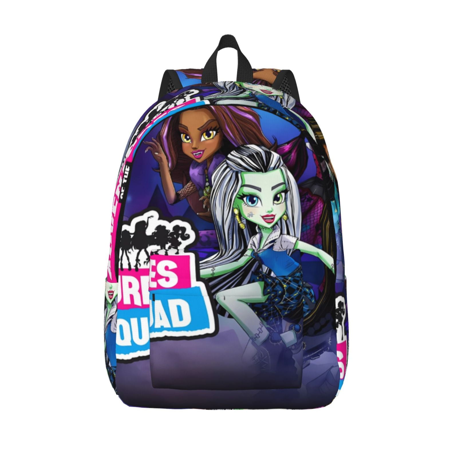 Lsque Monster High Pattern Canvas Daypack, Durable Backpack, High ...