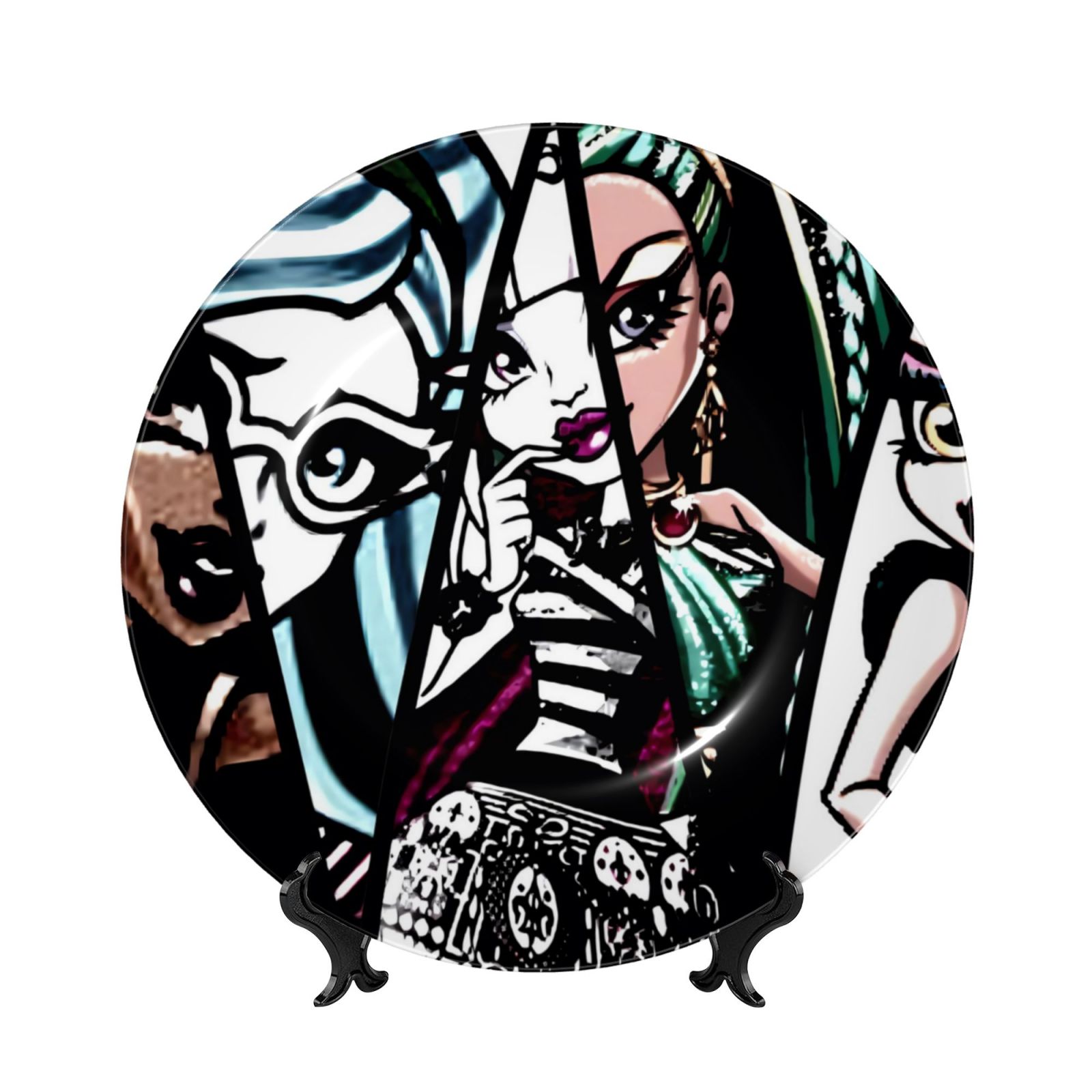 Lsque Monster High Pattern Ceramic Decorative Plate Decorative Plates ...
