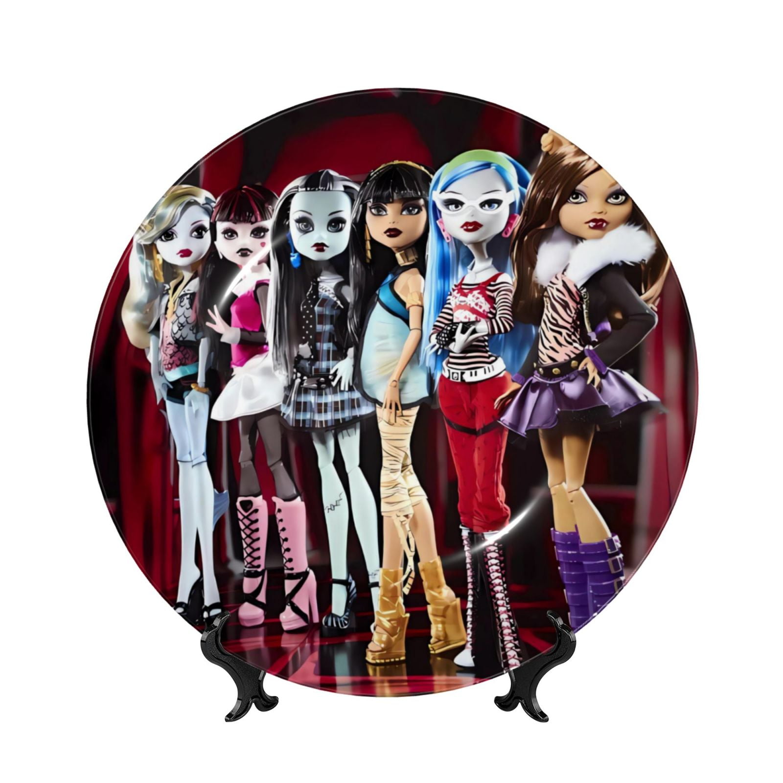 Lsque Monster High Pattern Ceramic Decorative Plate Decorative Plates ...