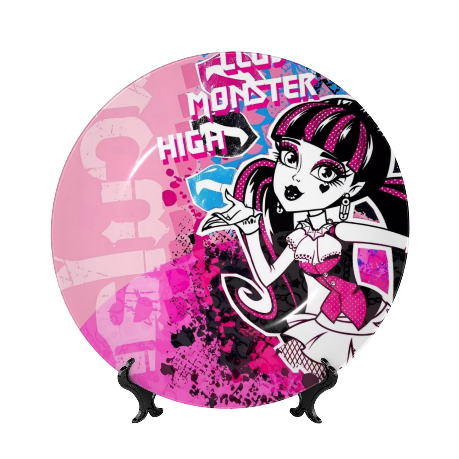 Lsque Monster High Pattern Ceramic Decorative Plate Decorative Plates ...