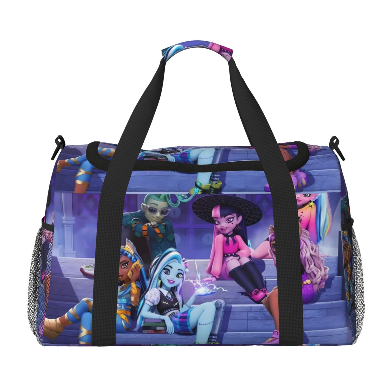 Lsque Monster High Pattern Hand Travel Bag, Weekender Carry On for ...