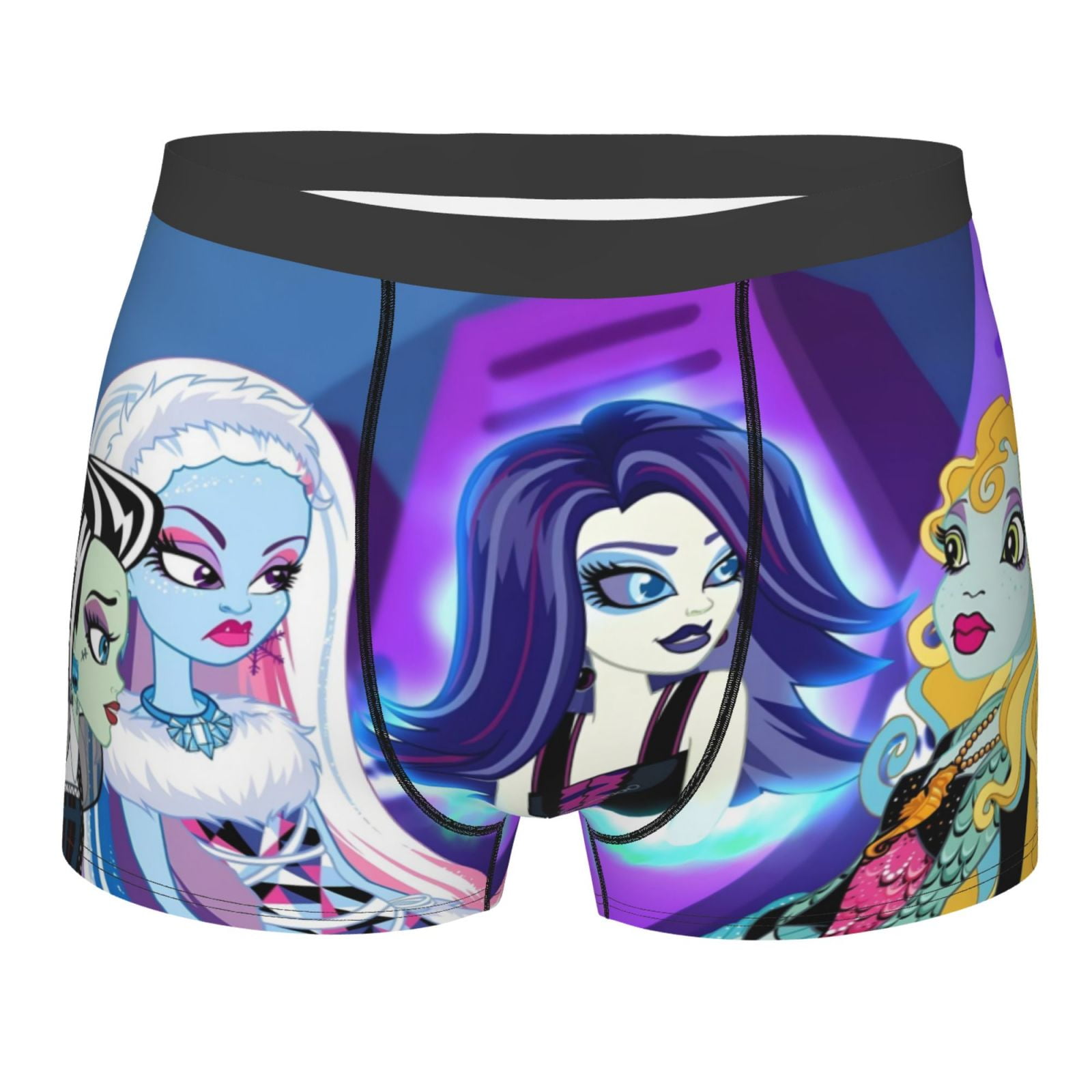 Lsque Monster High Pattern Men’s Total Support Pouch Boxer Briefs, X ...