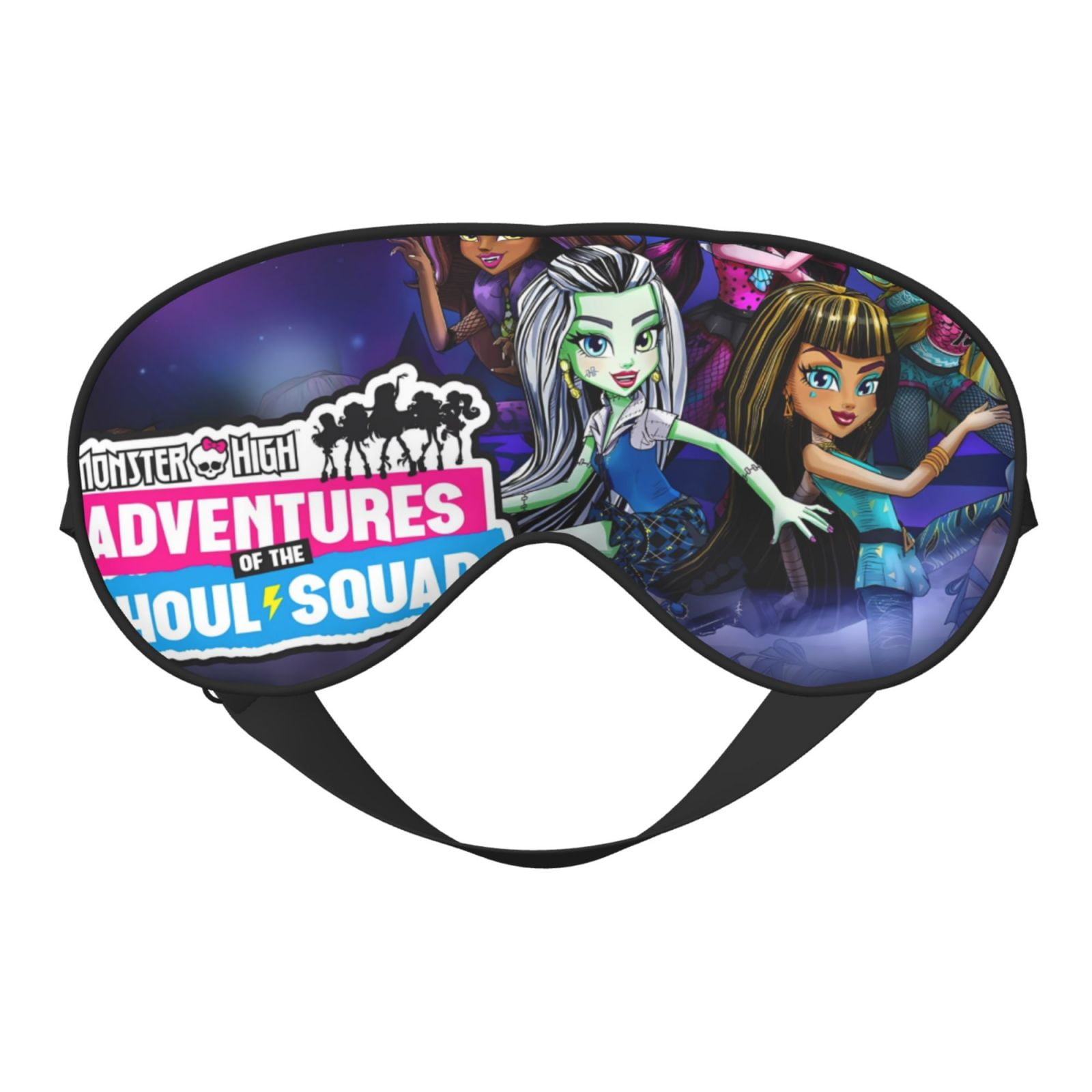 Lsque Monster High Pattern Sleep Eye Mask - Light Blocking Sleep Mask ...