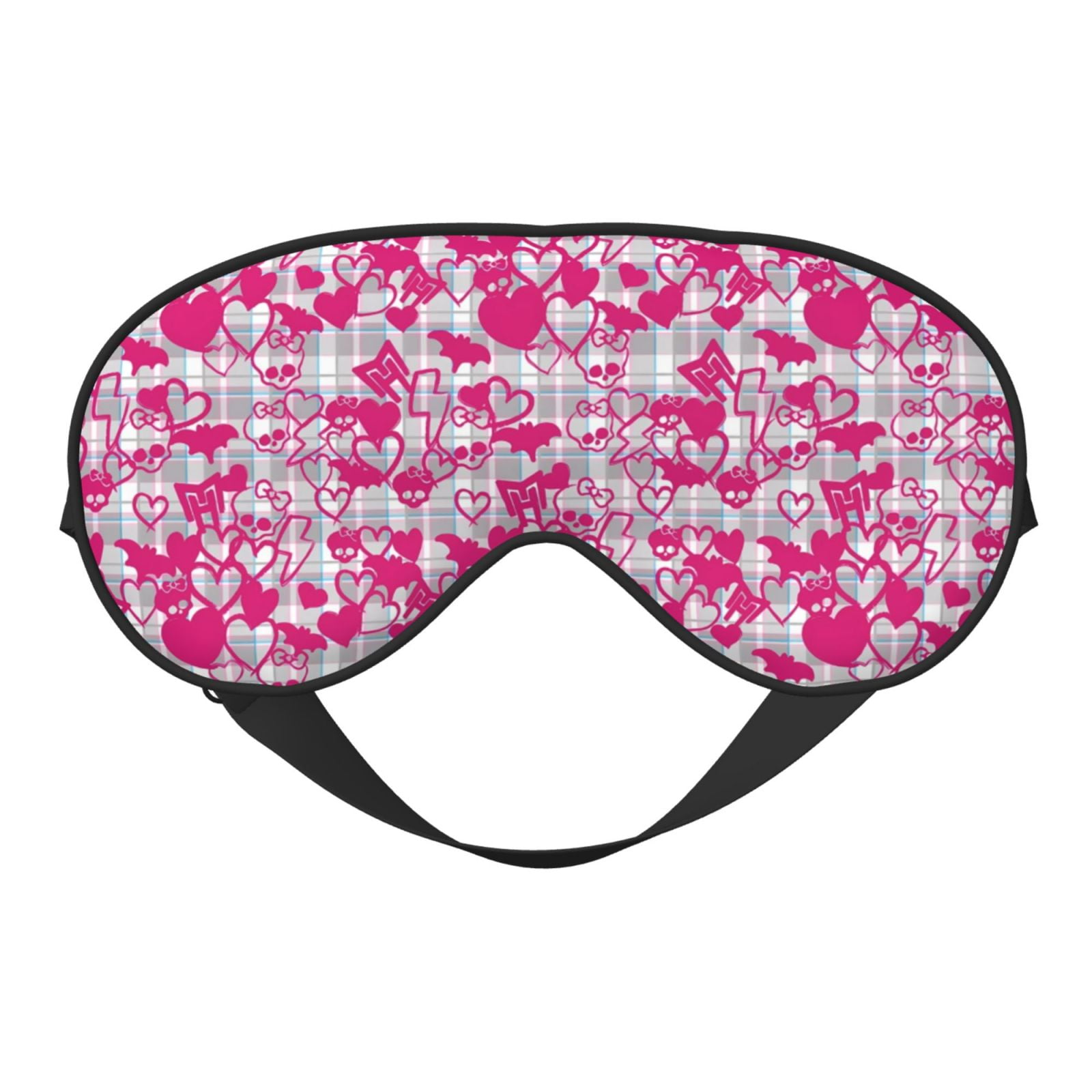 Lsque Monster High Pattern Sleep Eye Mask - Light Blocking Sleep Mask ...