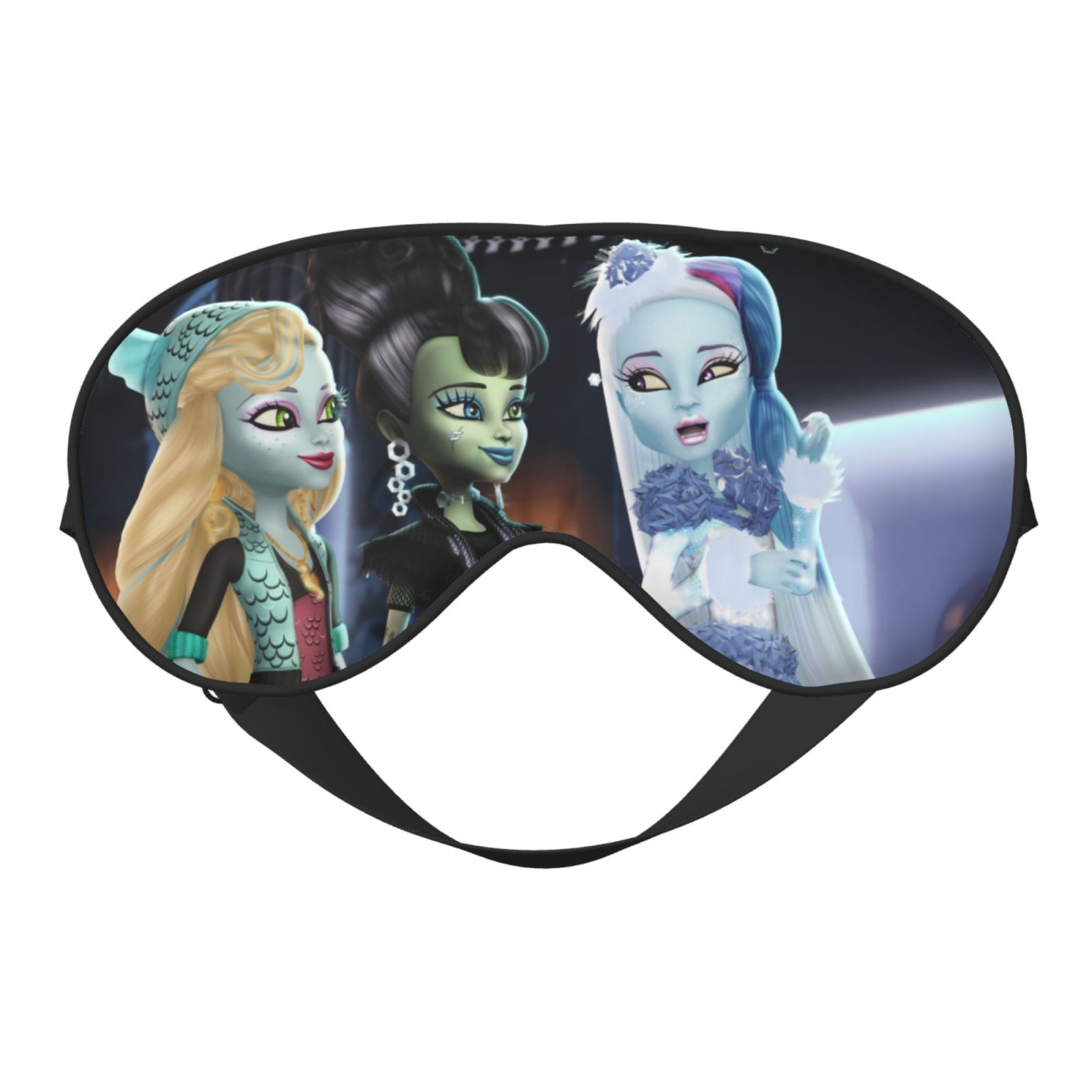 Lsque Monster High Pattern Sleep Eye Mask - Light Blocking Sleep Mask ...