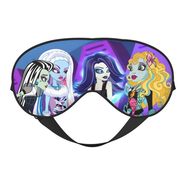 Lsque Monster High Pattern Sleep Eye Mask - Light Blocking Sleep Mask ...
